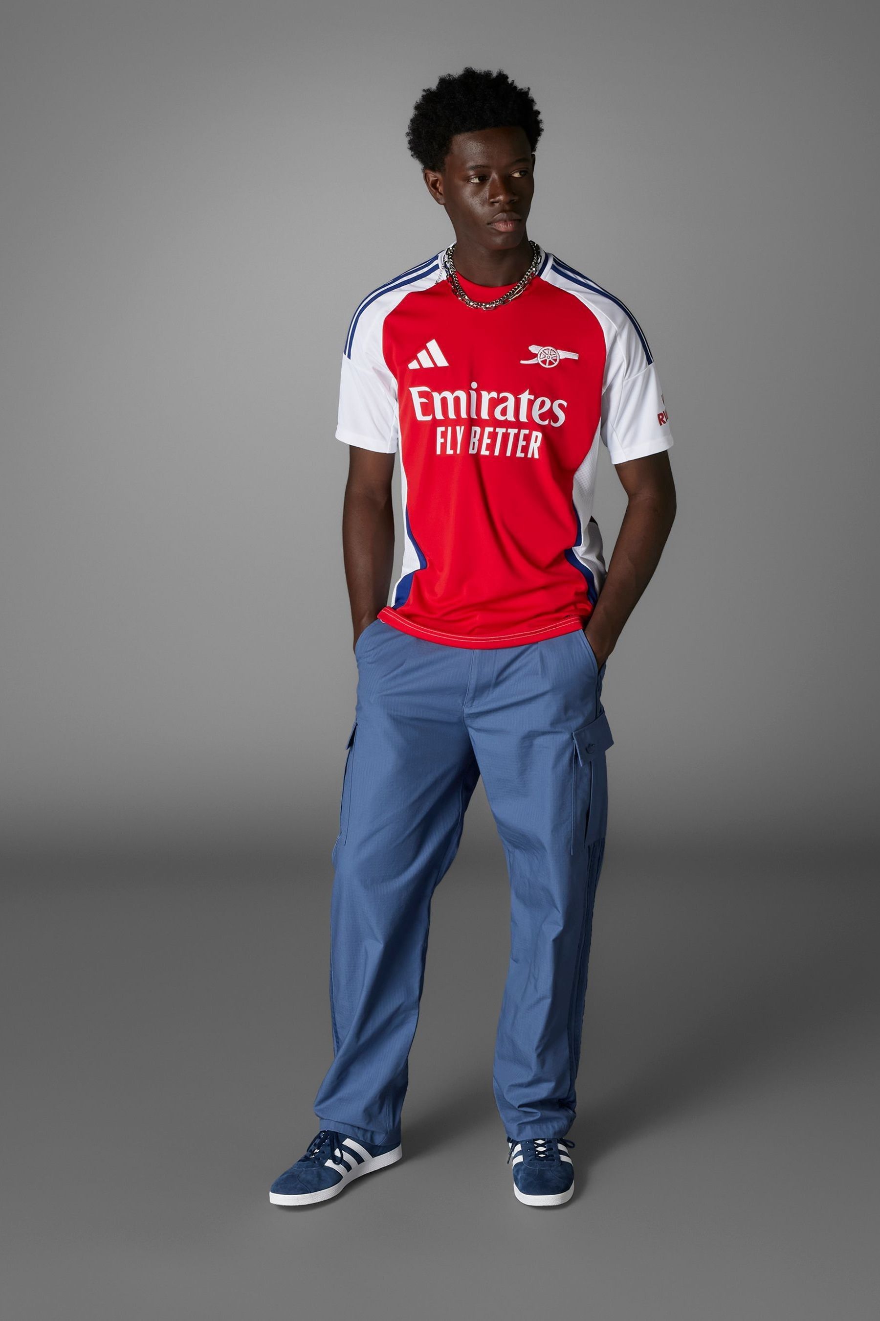 Buy adidas Red/White Arsenal 24/25 Home Jersey from the Next UK online shop