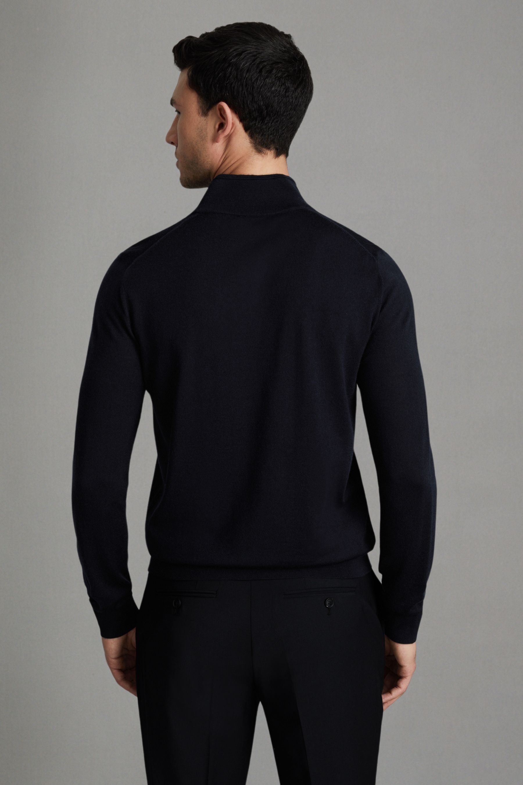Buy Reiss Navy/Derby Grey Marl Blackhall 2 Pack 2 Pack Of Merino Wool ...