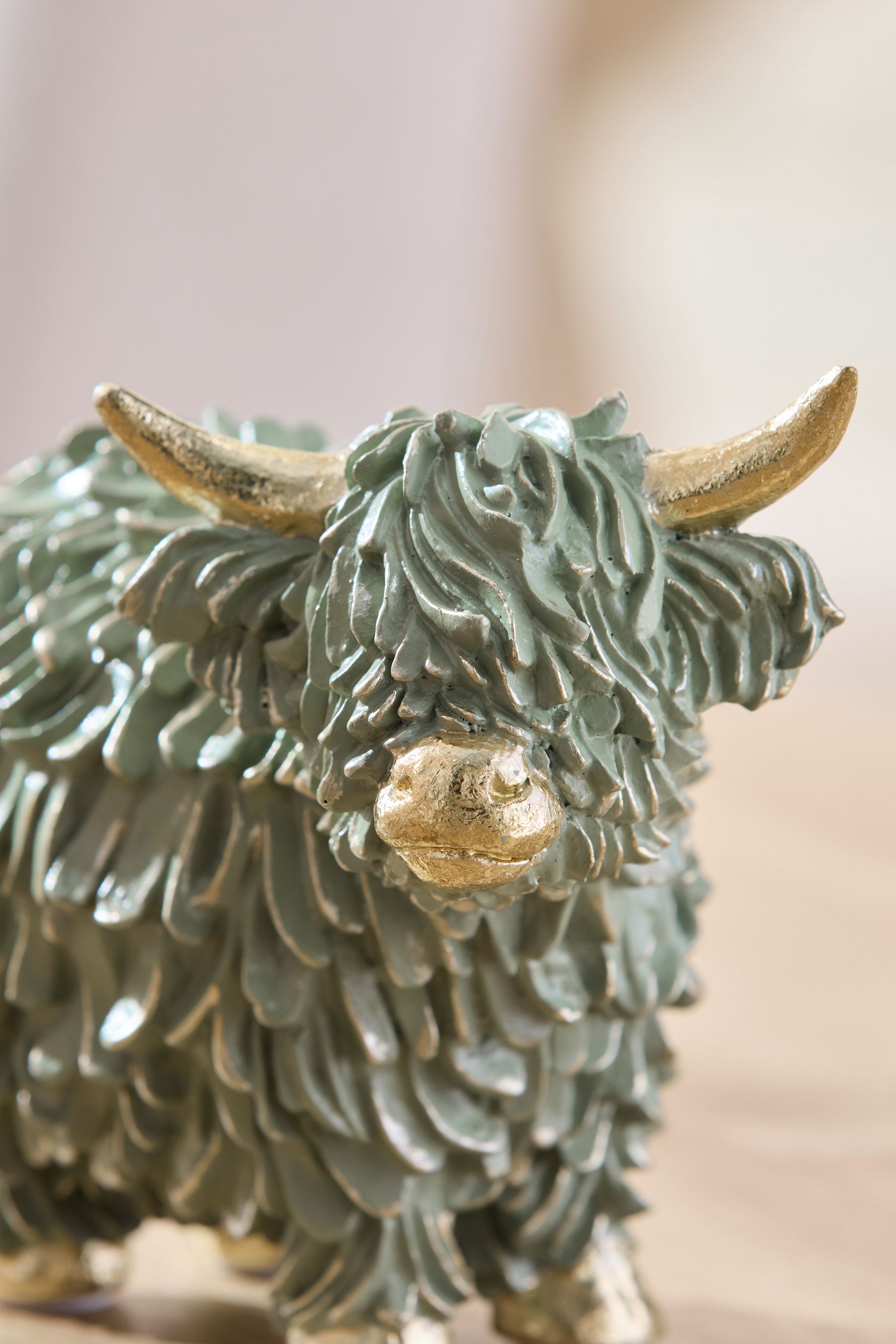 Buy Green Hamish the Highland Cow Ornament from the Next UK online shop