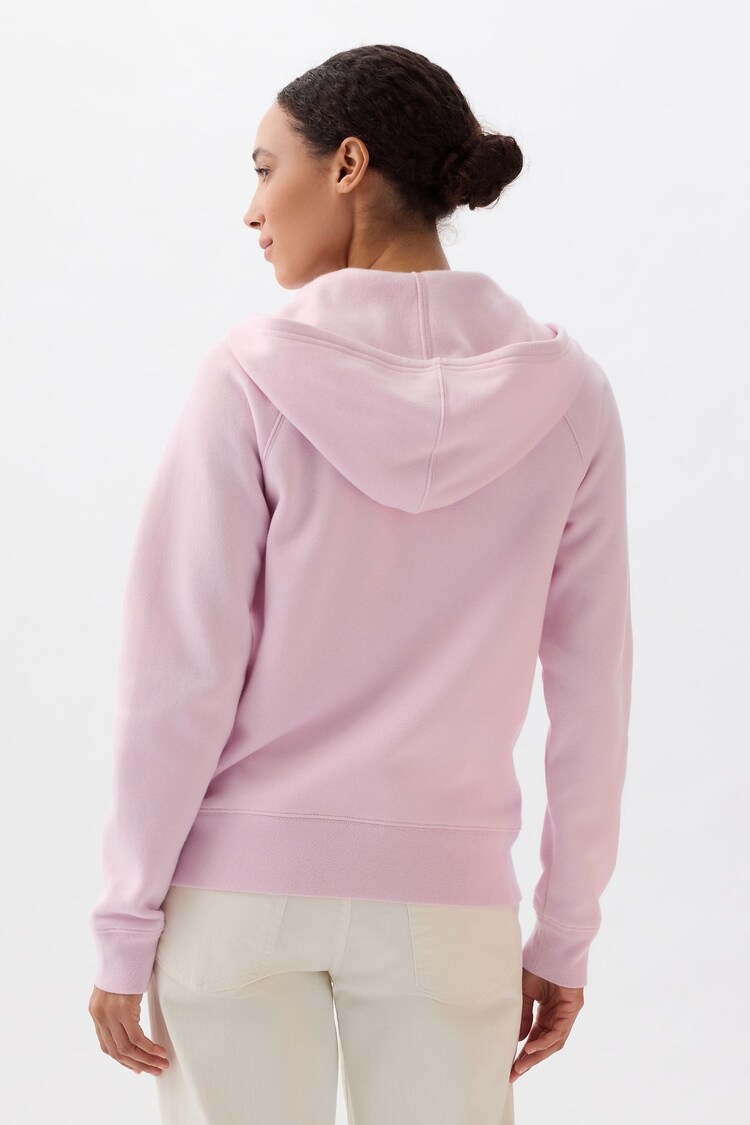 Buy Gap Pink Logo Zip Up Hoodie from Next Ireland