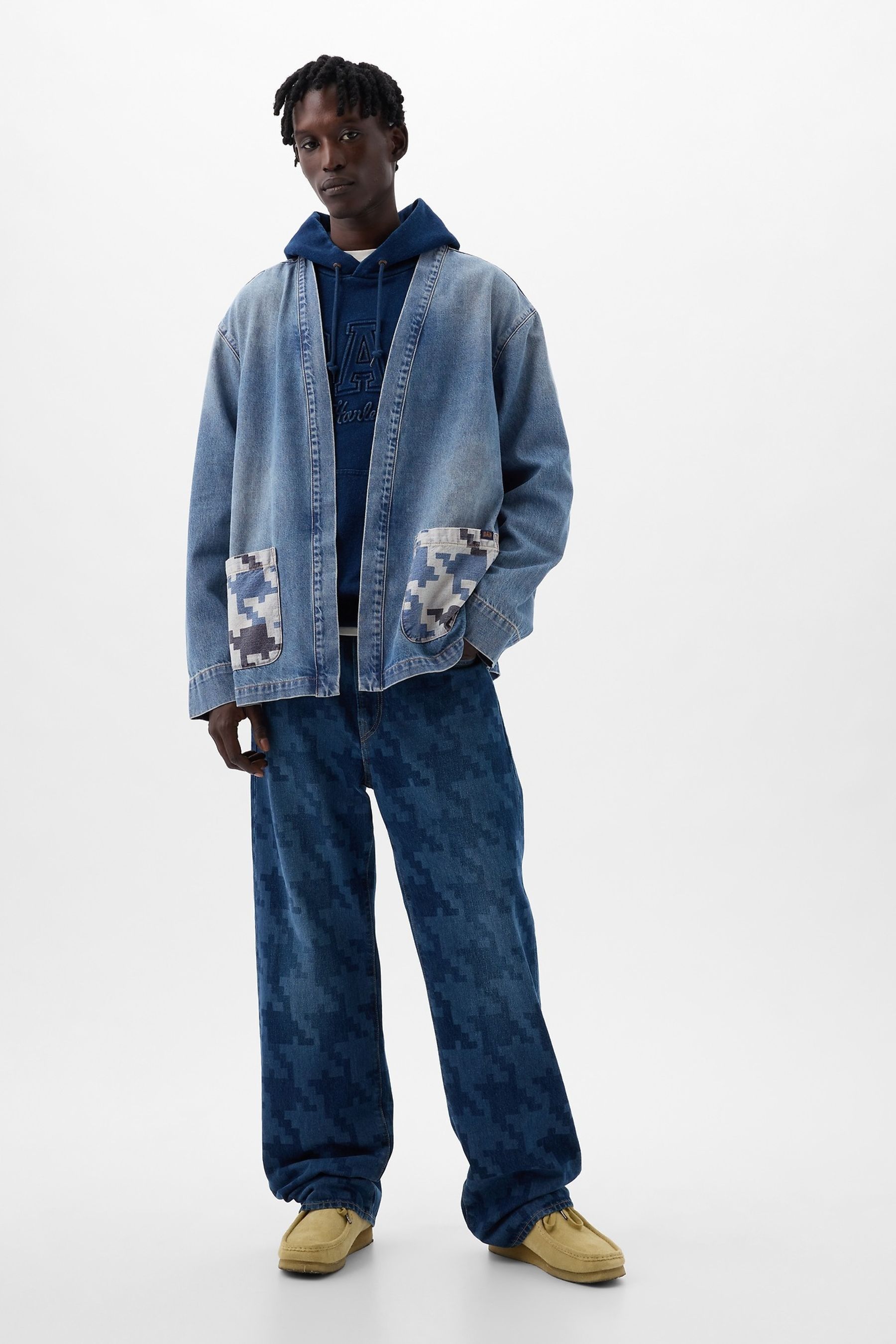 Buy Gap Blue Dapper Dan Organic Denim Wrap Jacket from Next Ireland