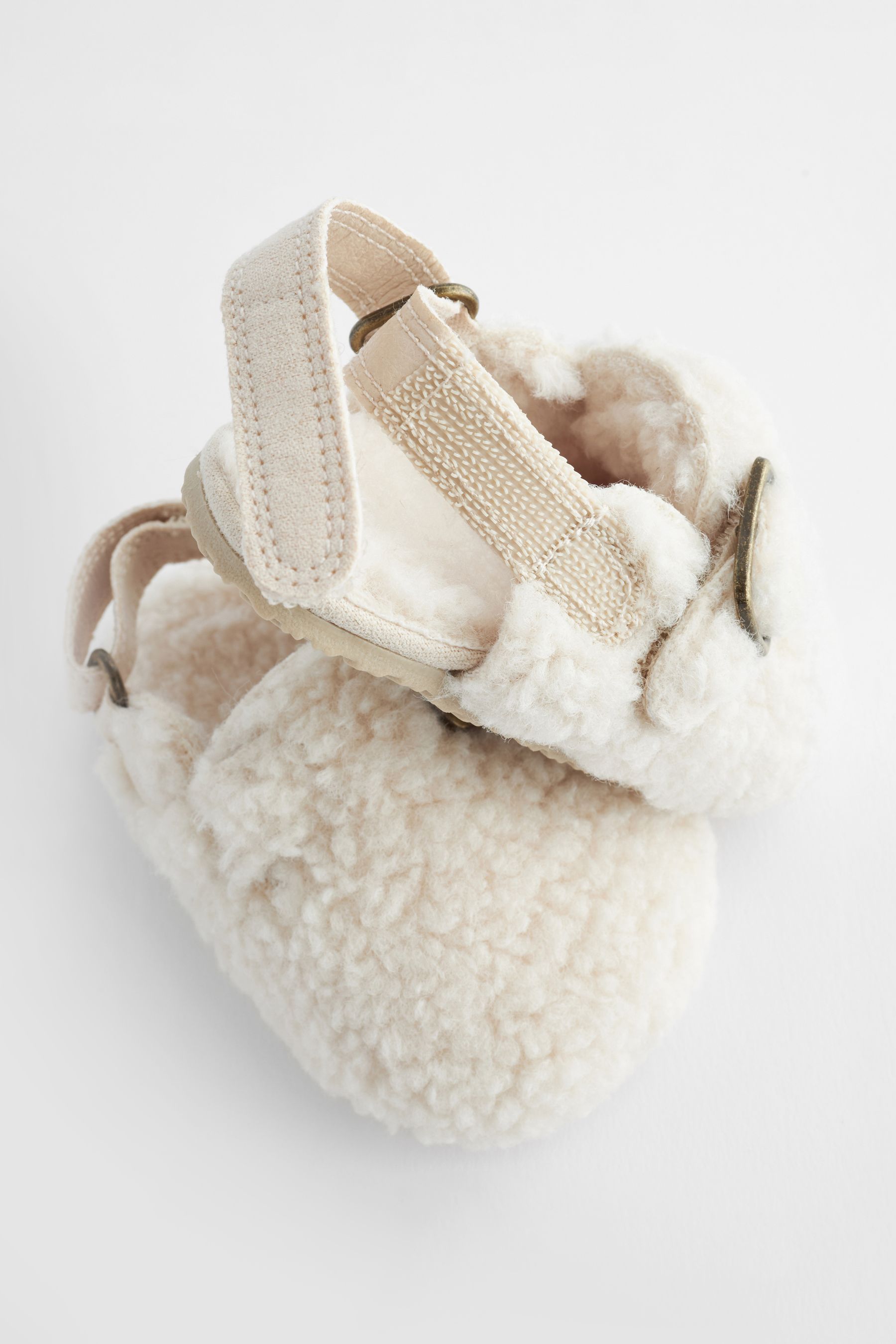 Buy Neutral Borg Baby Clog Shoes (0-18mths) from the Next UK online shop