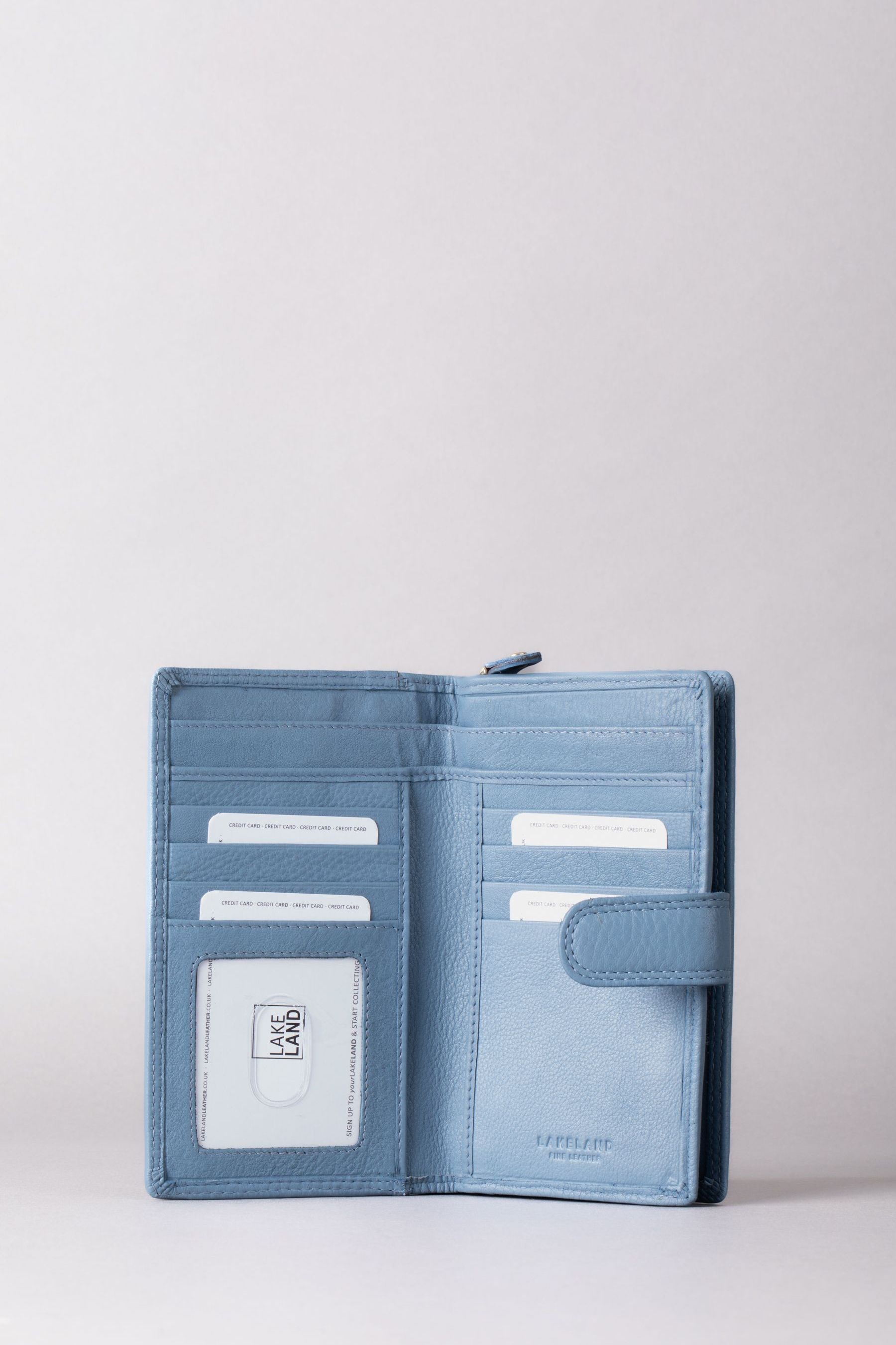 Buy Lakeland Leather Sky Blue Medium Leather Tab Purse from the Next UK ...