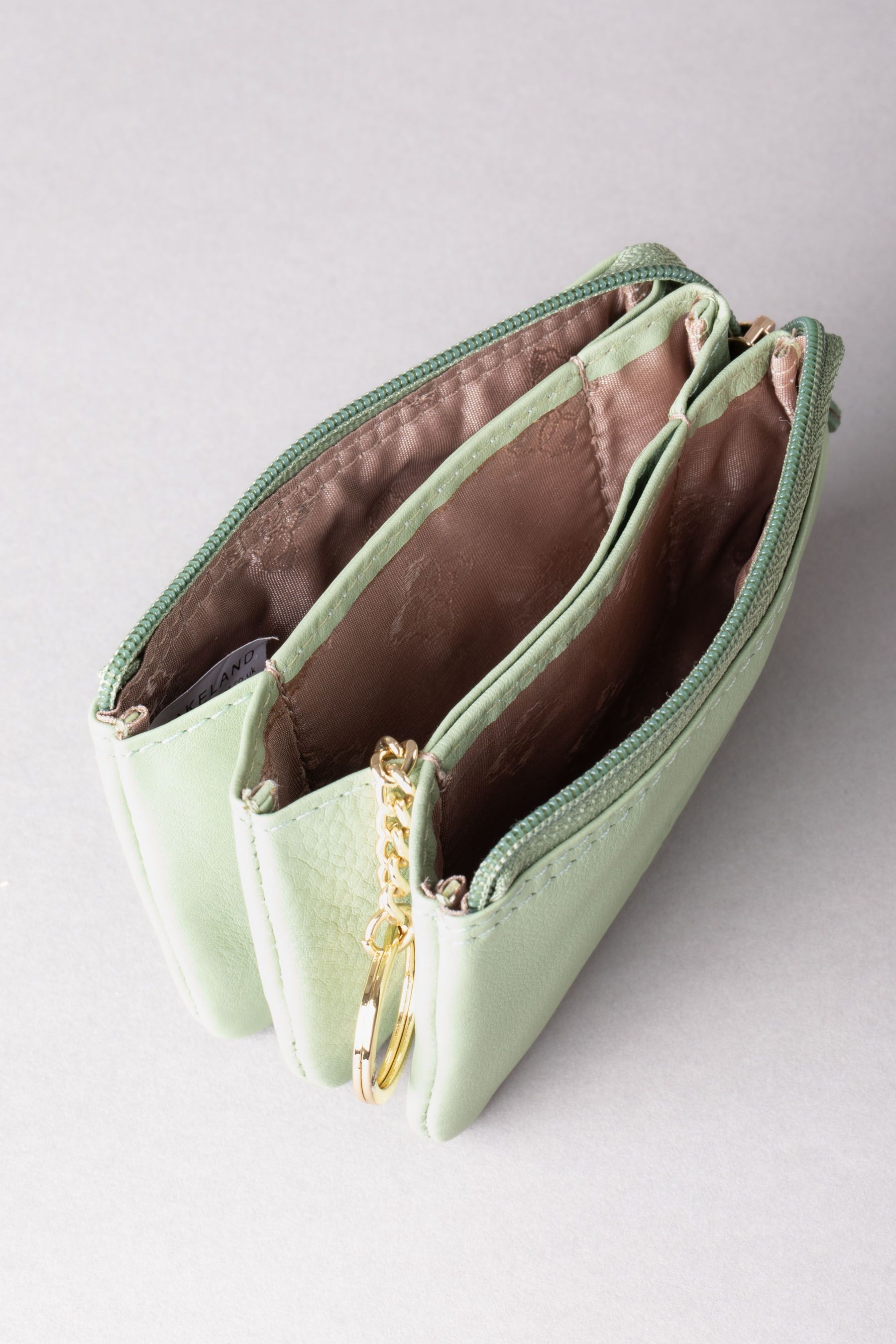 Buy Lakeland Leather Green Multi Pocket Coin Purse from the Next UK ...