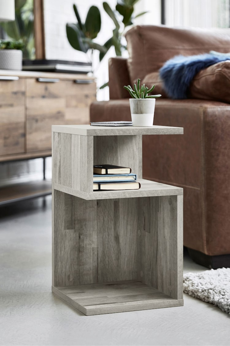 Buy Grey Bronx Oak Effect Side Table from the Next UK online shop