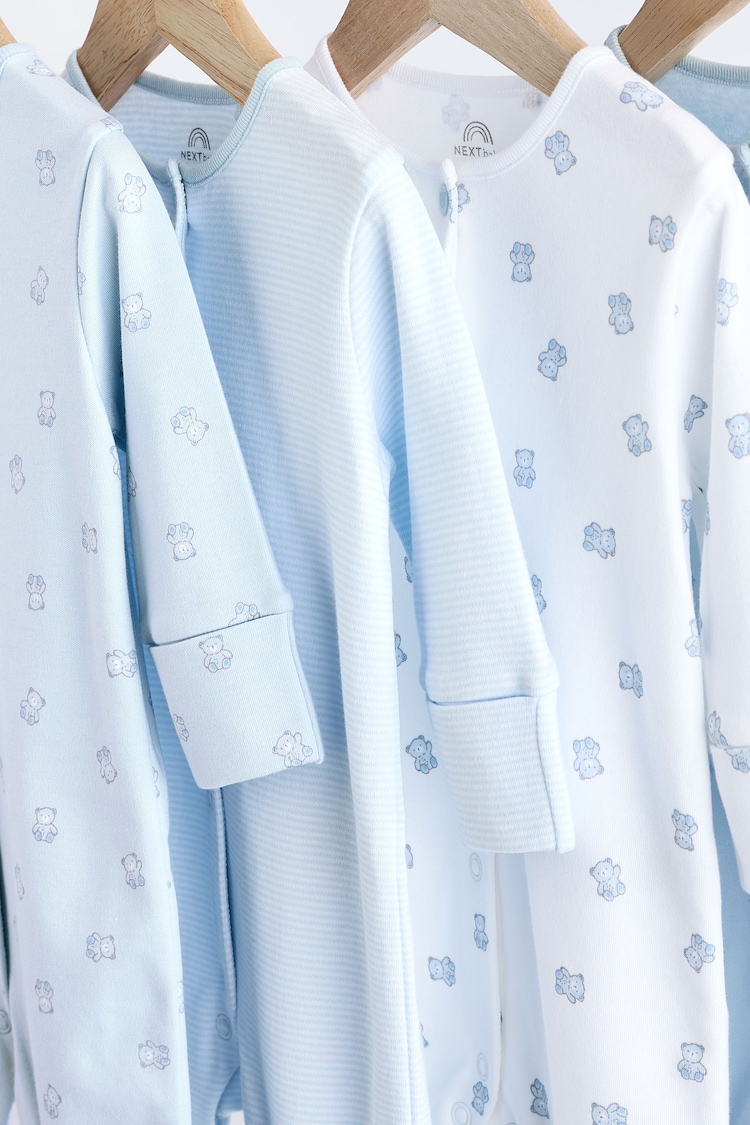 Buy Blue - Baby Bear Cotton Sleepsuit (0-2yrs) from Next Israel