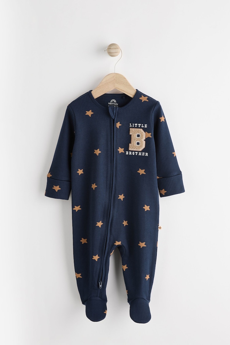 Buy Blue Little Brother Baby Family Sleepsuit (0-2yrs) from the Next UK ...