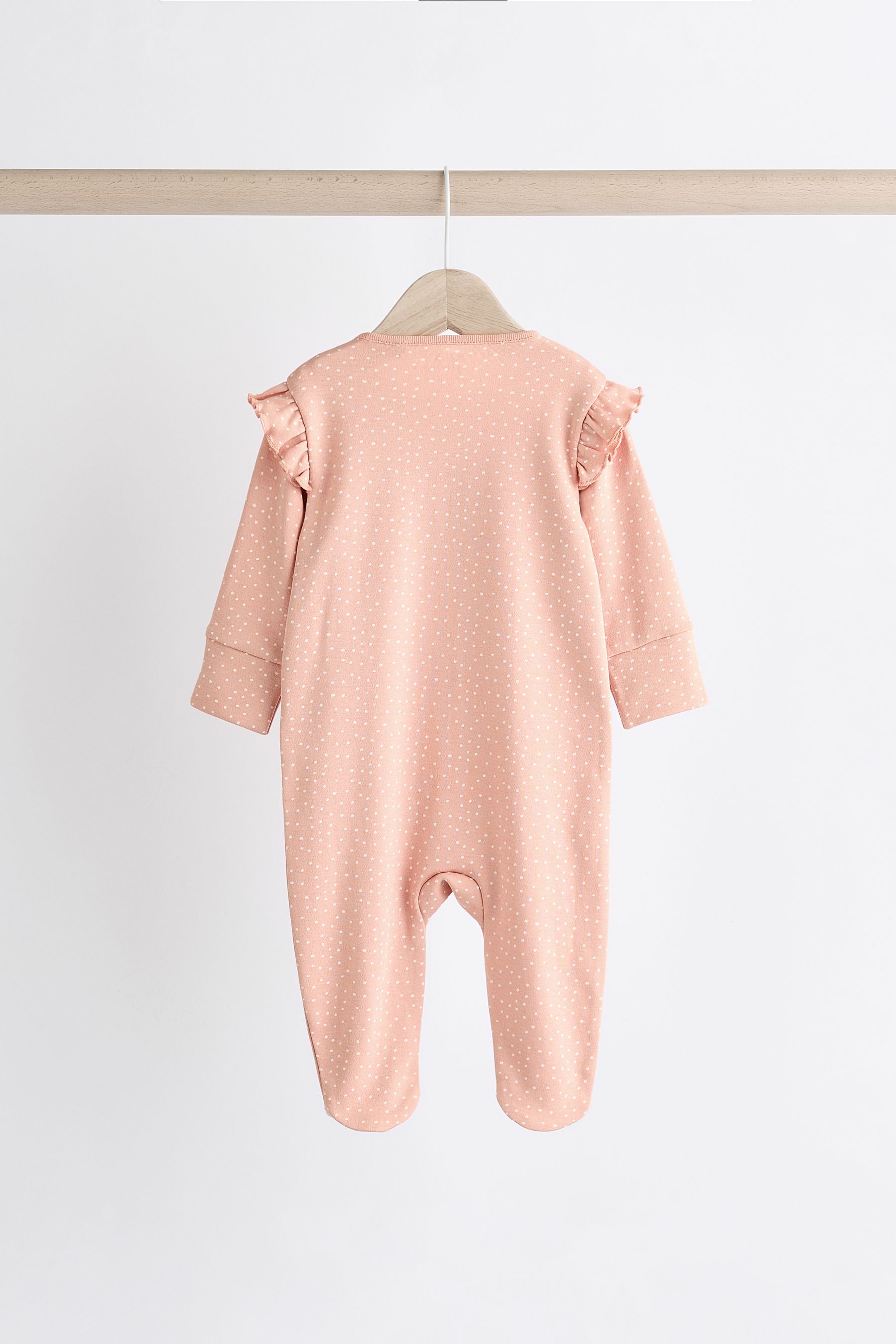 Buy Pink Bear Baby Character Zip Sleepsuits 3 Pack (0mths-2yrs) from ...