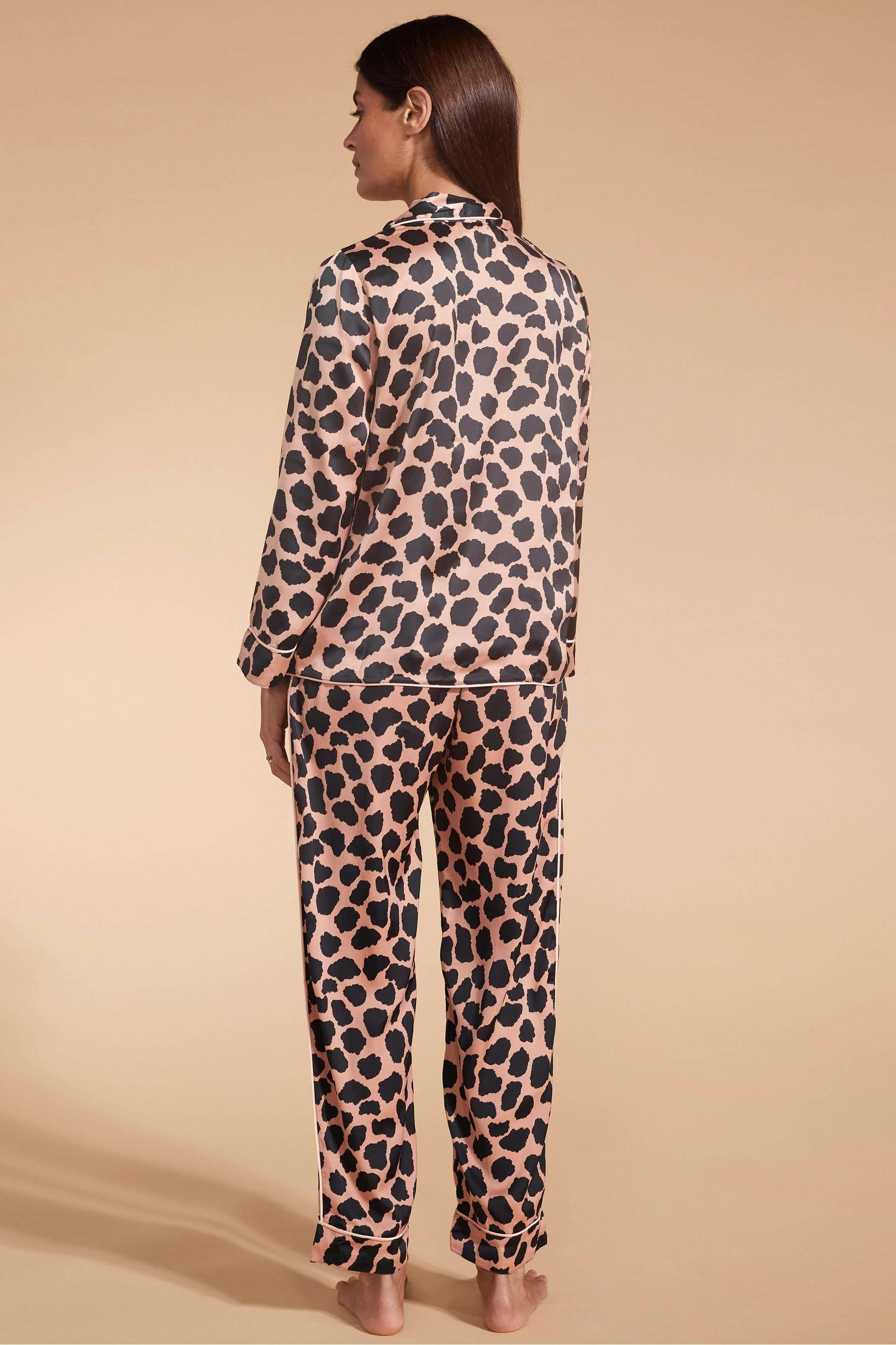 Buy Dancing Leopard Cosmos Satin Long Leg Pyjama Set from the Next UK ...