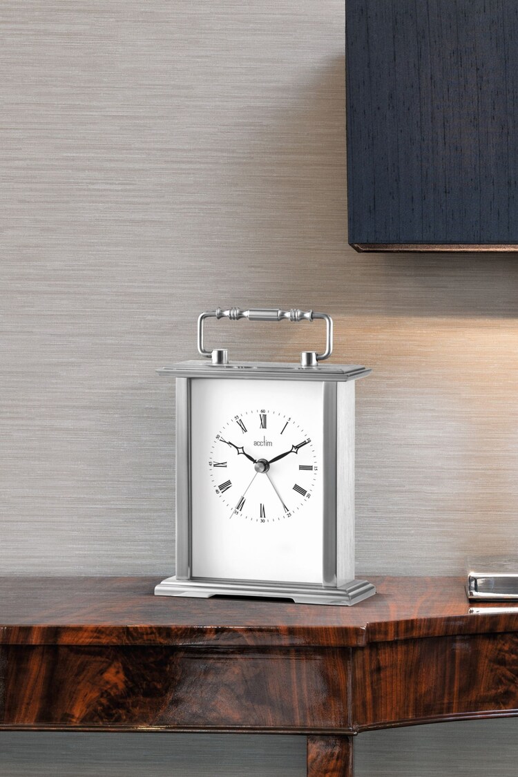 Buy Acctim Clocks Silver Gainsborough Carriage Clock from the Next UK ...