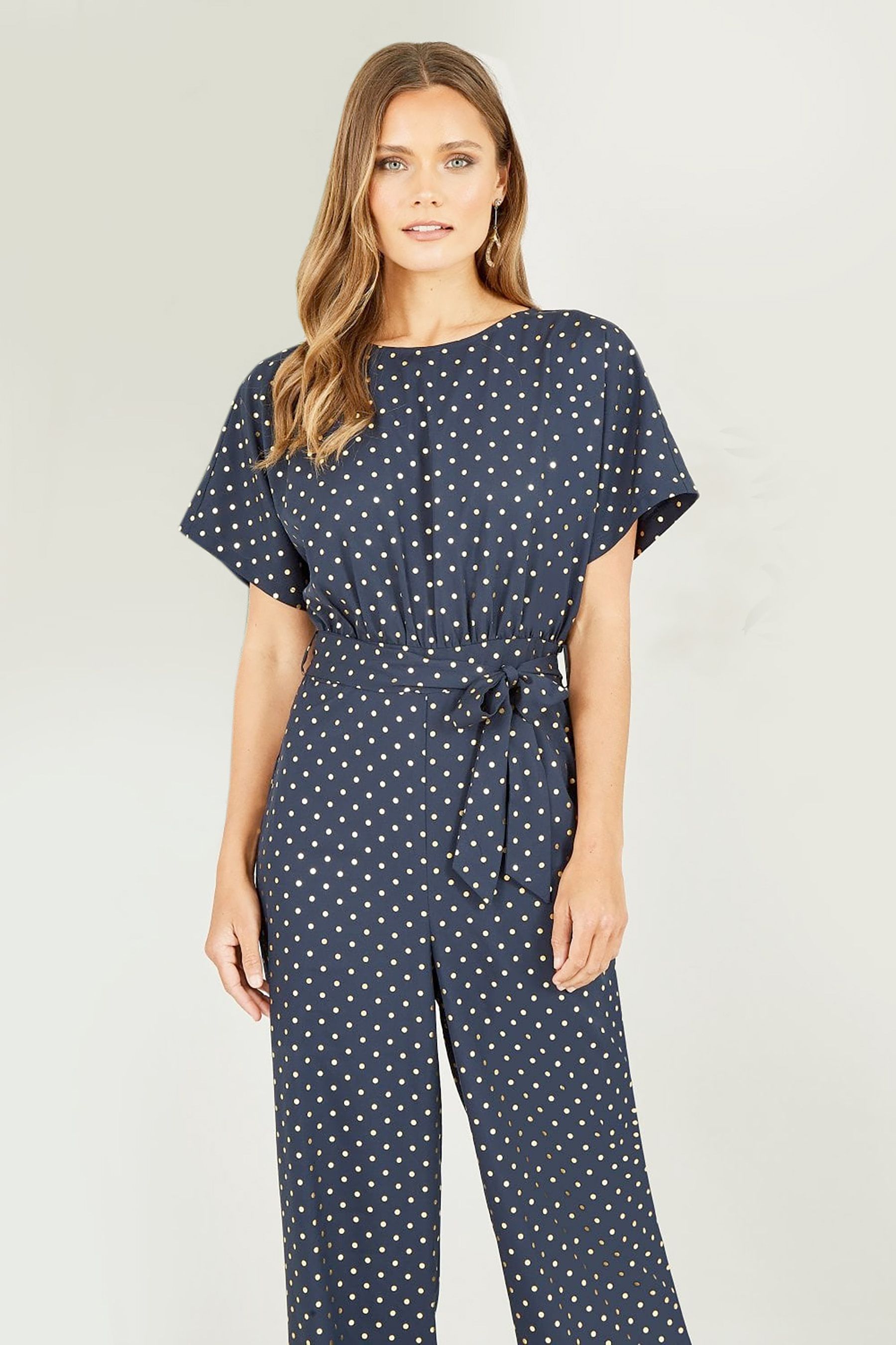Buy Mela Blue Spot Batwing Jumpsuit from the Next UK online shop