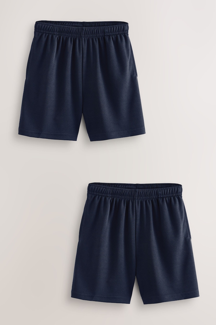 Buy Navy Blue 2 Pack Sports Shorts (3-16yrs) from the Next UK online shop