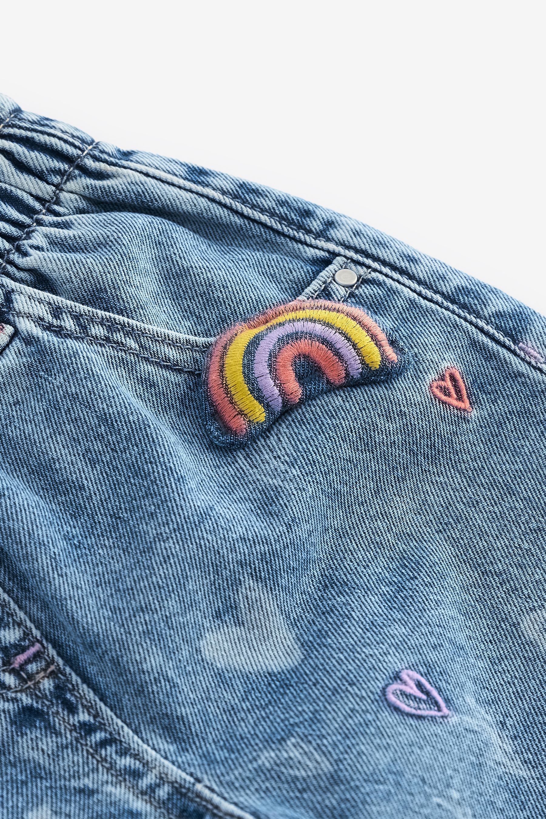 Buy Denim Heart & Rainbow Print Jeans (3mths-7yrs) from Next Ireland