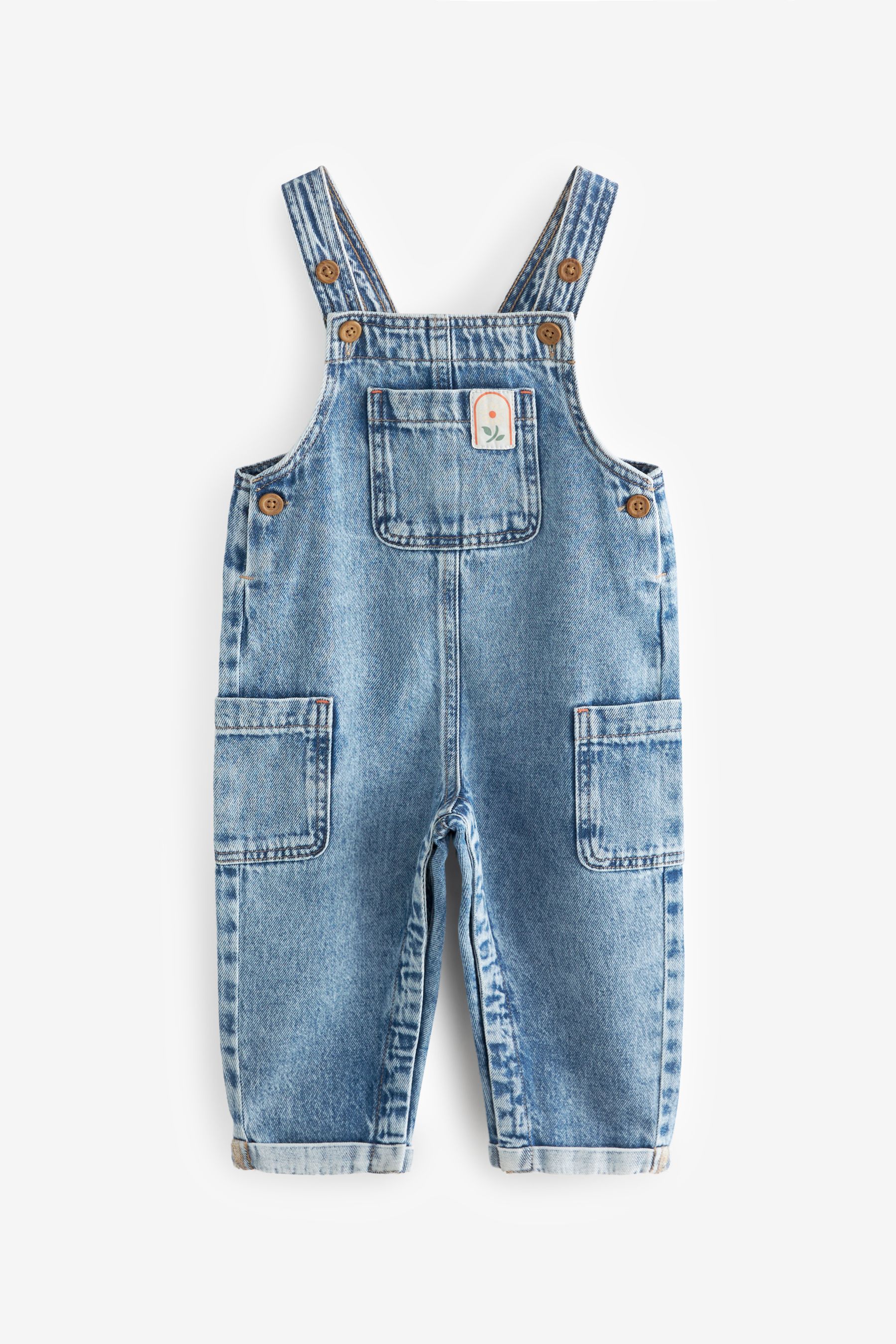 Buy Denim 100% Cotton Dungarees (3mths-7yrs) from Next Australia