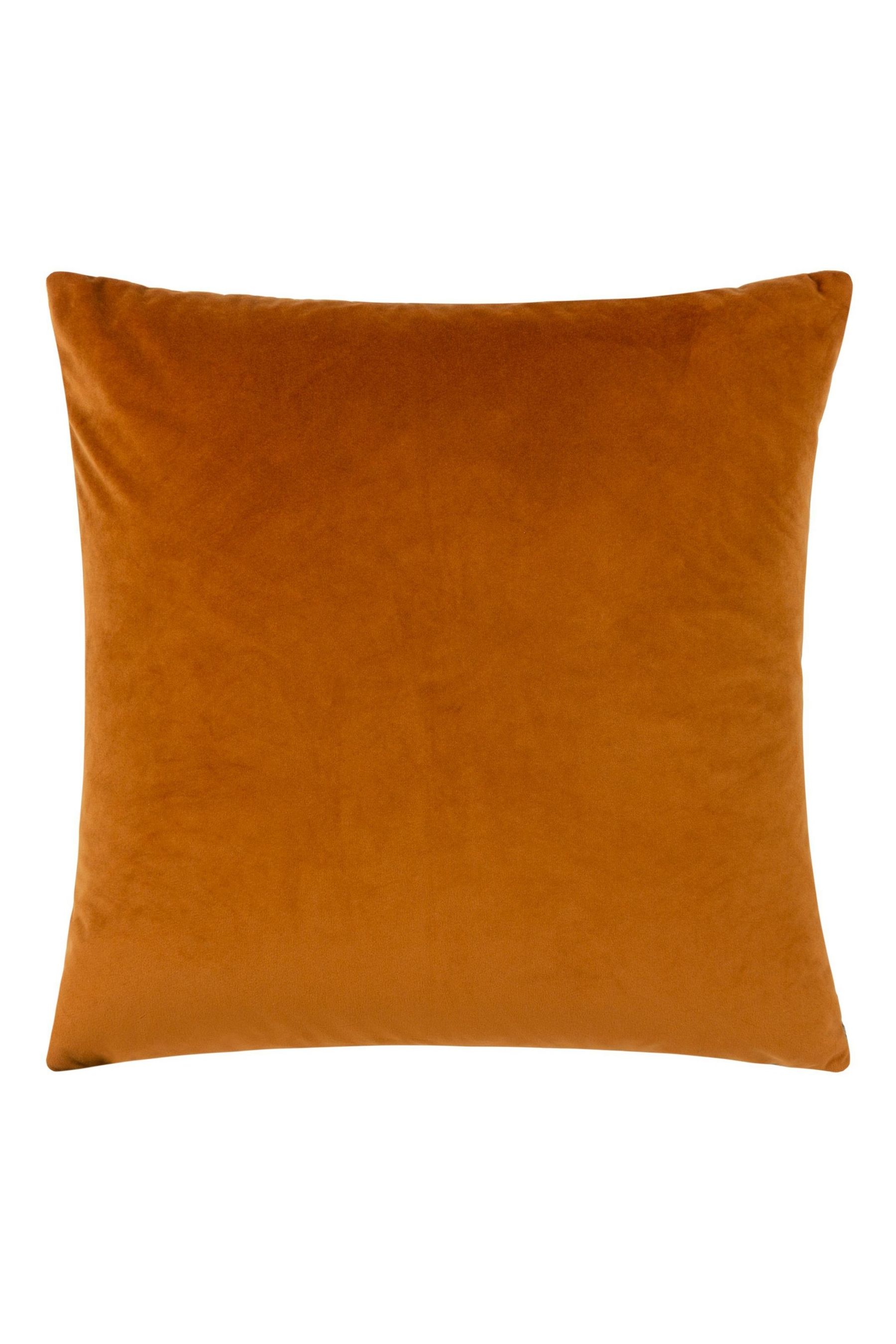 Buy Riva Paoletti GingerGrey Ledbury Velvet Jacquard Cushion from the ...