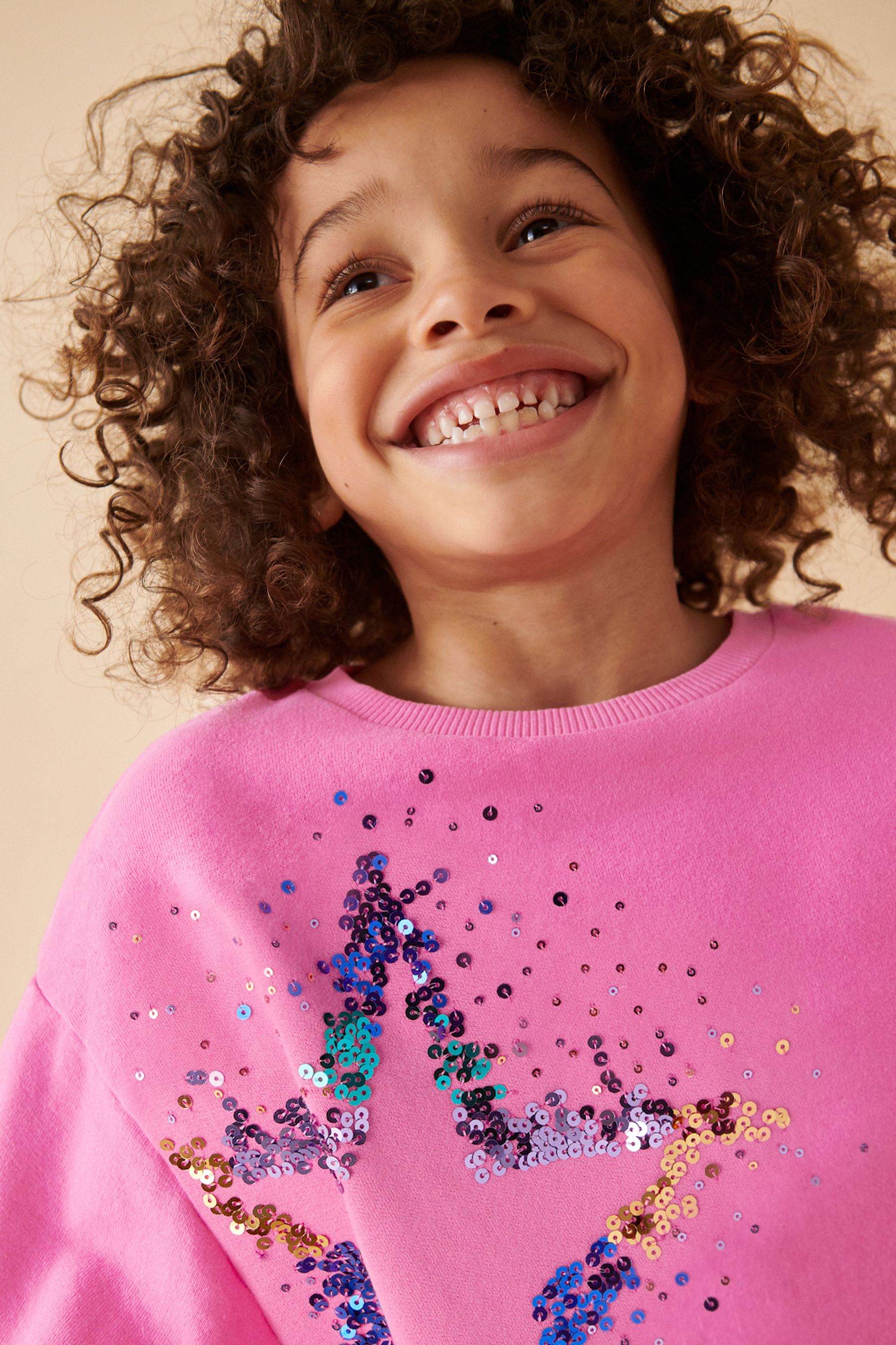 Buy Pink Sequin Star Sweatshirt (3-16yrs) from the Next UK online shop