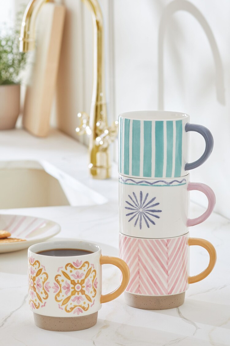 Buy Set of 4 Multi Lucia Stacking Mugs from the Next UK online shop
