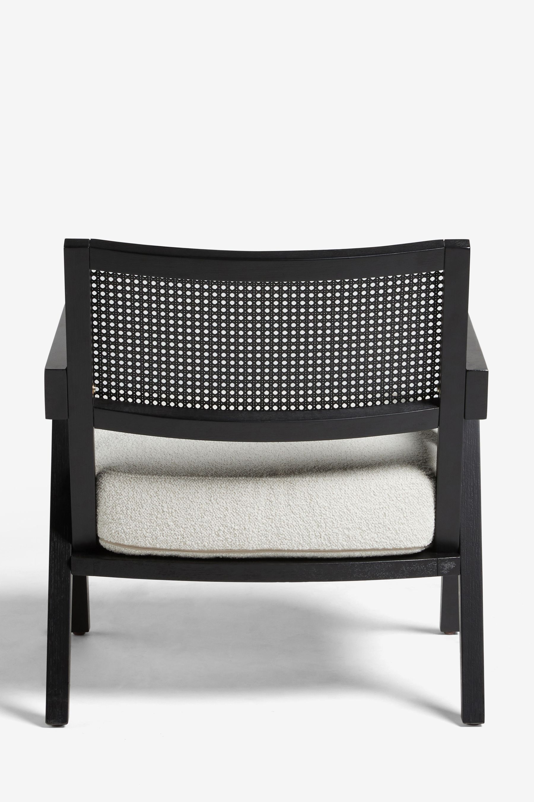 Buy Black Frame, Casual Boucle Oyster Natural Abel Wooden Rattan Accent ...