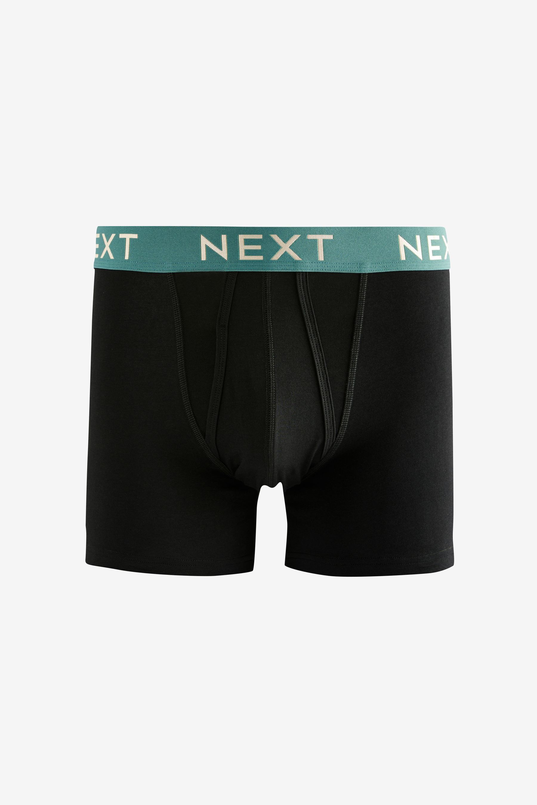 Buy Black White Gold Waistband A-Front Boxers 8 Pack from the Next UK ...