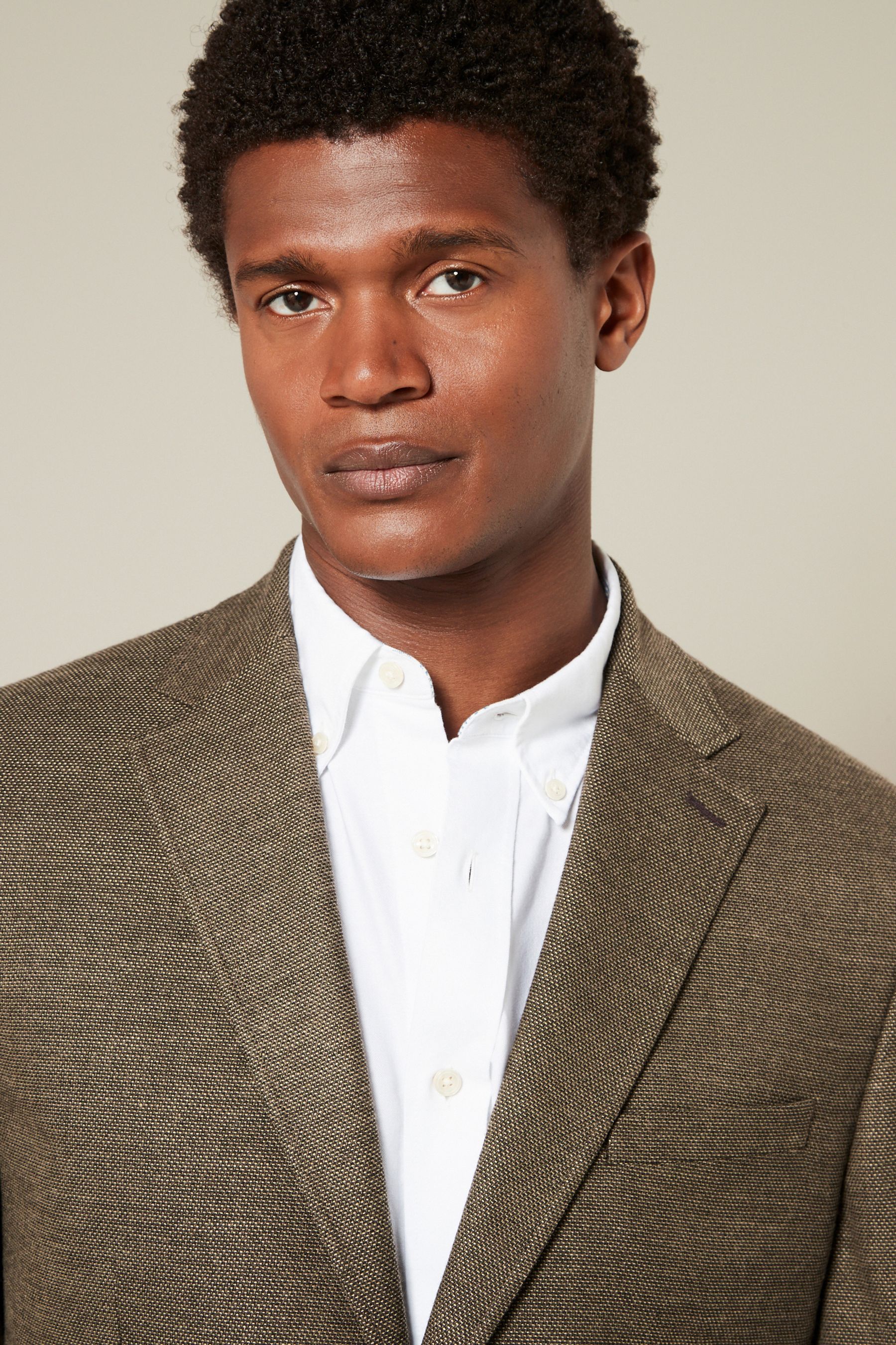 Buy Brown Regular Fit Textured Smart Blazer from the Next UK online shop