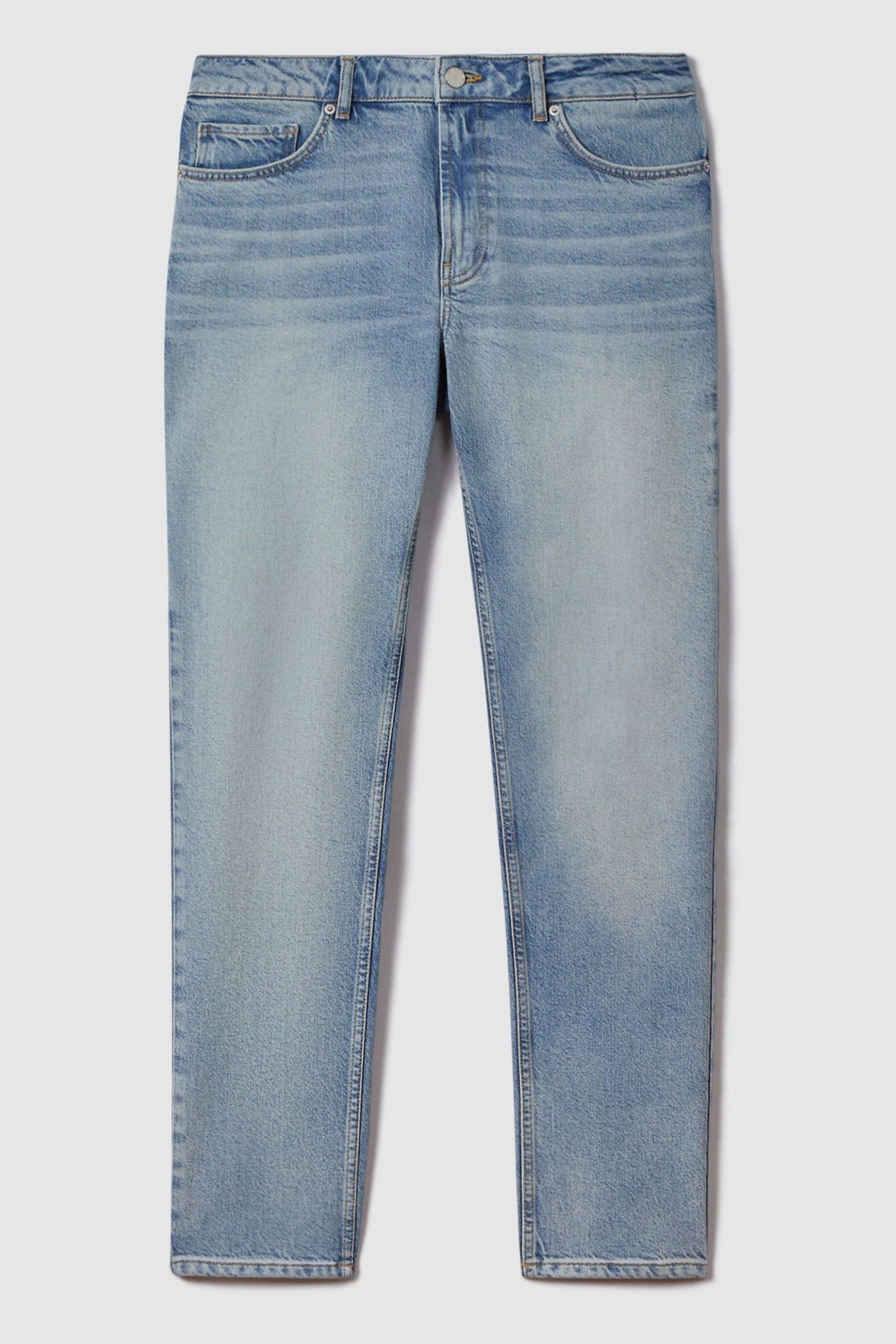 Buy Reiss Light Blue Ordu Slim Fit Washed Jeans from the Next UK online ...