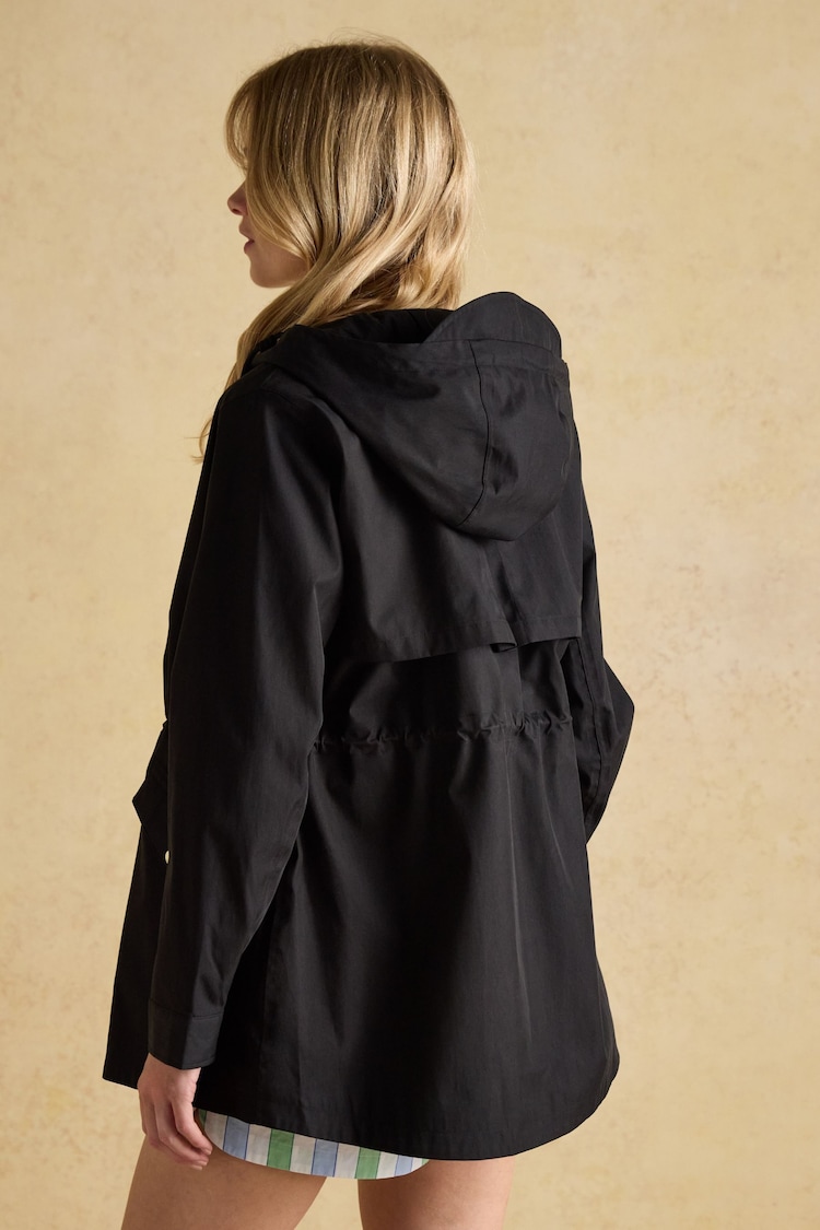 Buy Joules Portwell Black Waterproof Raincoat With Hood from the Next ...