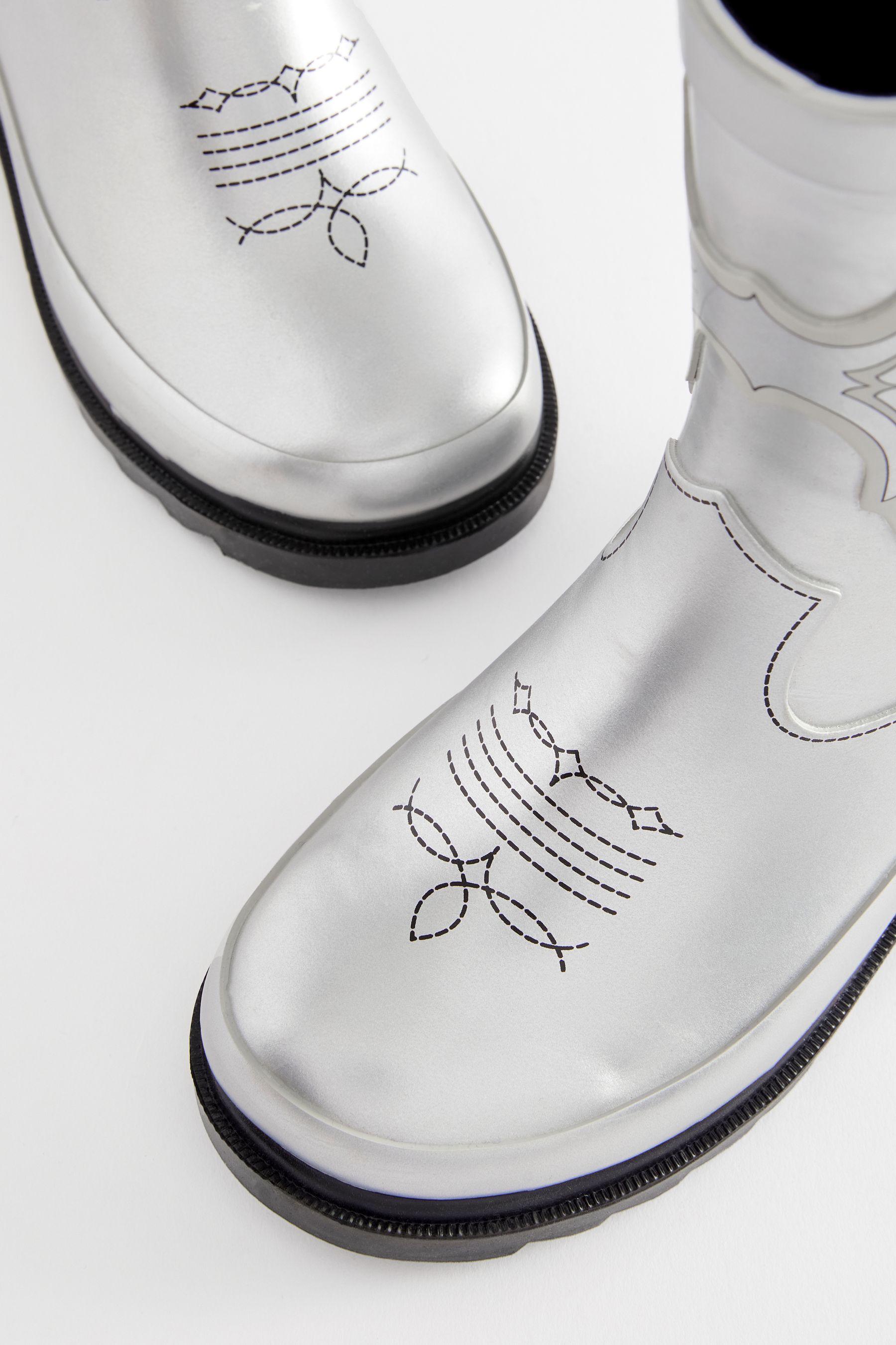 Buy Silver Metallic Western Wellies from Next Australia