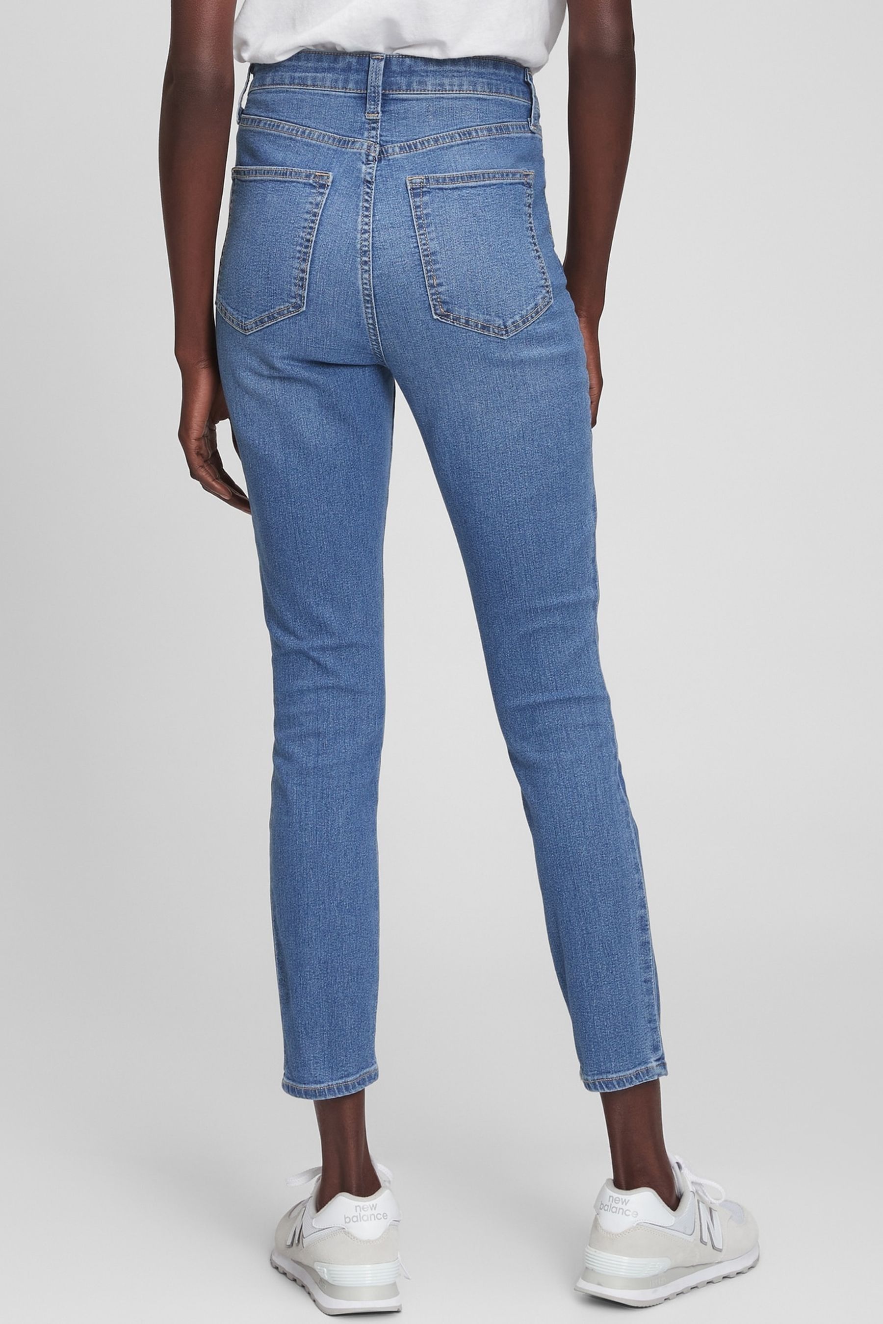 Buy Gap Blue High Waisted Super Stretch Skinny Jeggings from the Next ...