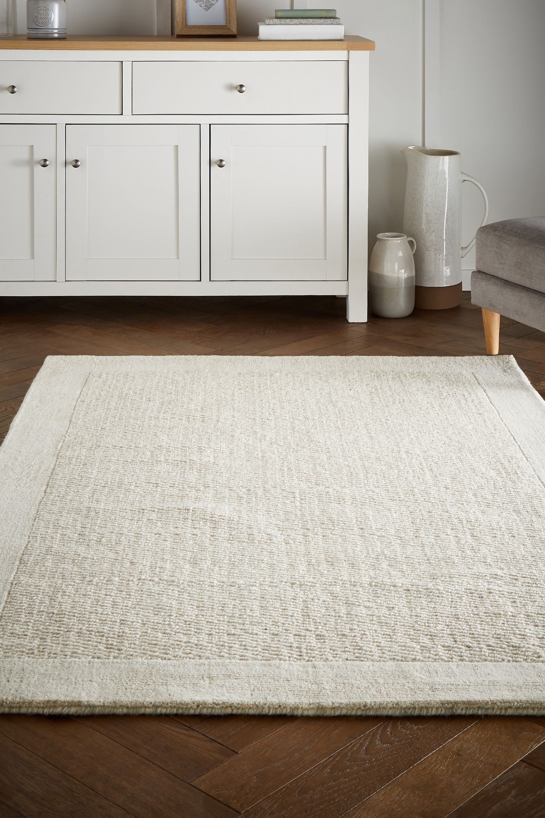 Buy Light Natural Florence Border Rug from the Next UK online shop