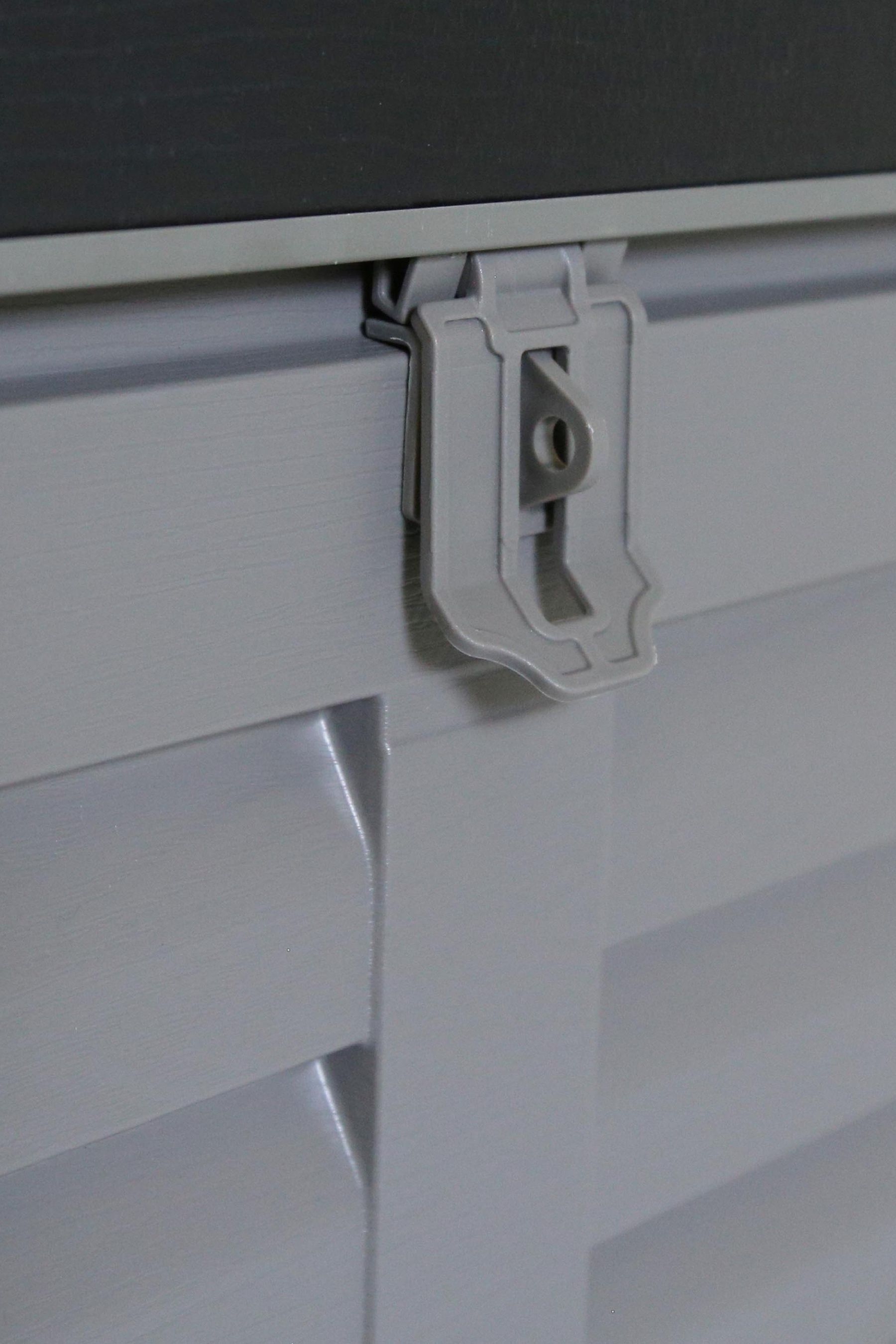 Buy Charles Bentley Grey 490L Large Outdoor Plastic Storage Box from ...