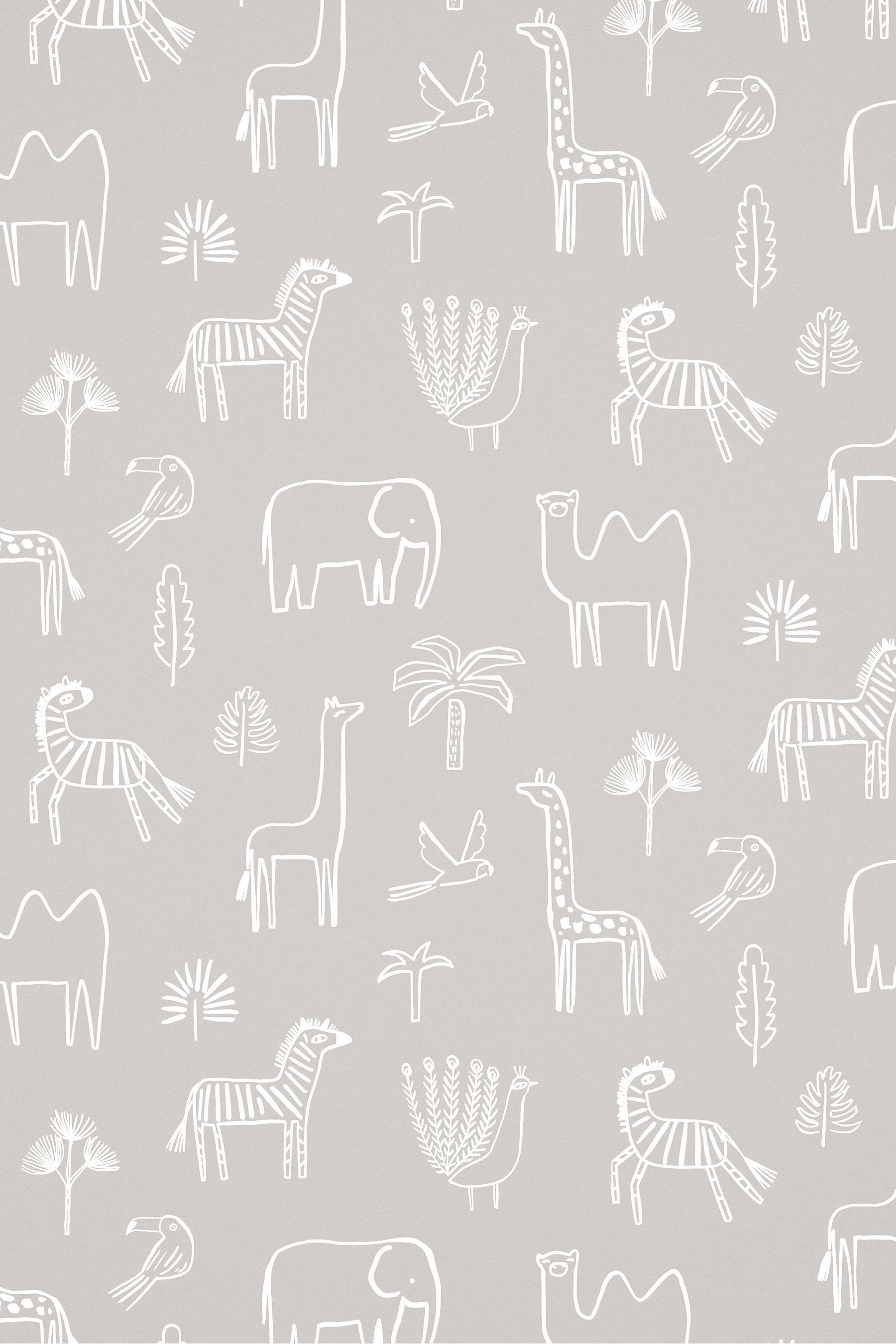 Buy Harlequin Natural Funky Jungle Childrens 10.05M Wallpaper from the ...