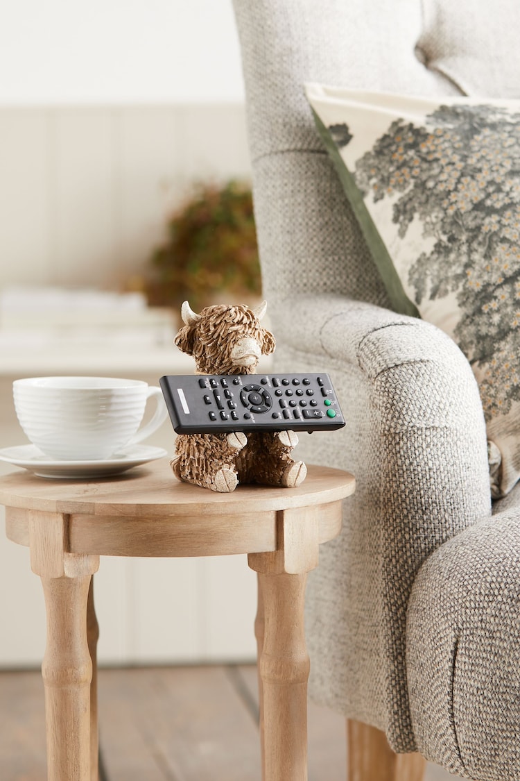 Buy Brown Hamish the Highland Cow TV Remote Control Holder from Next ...