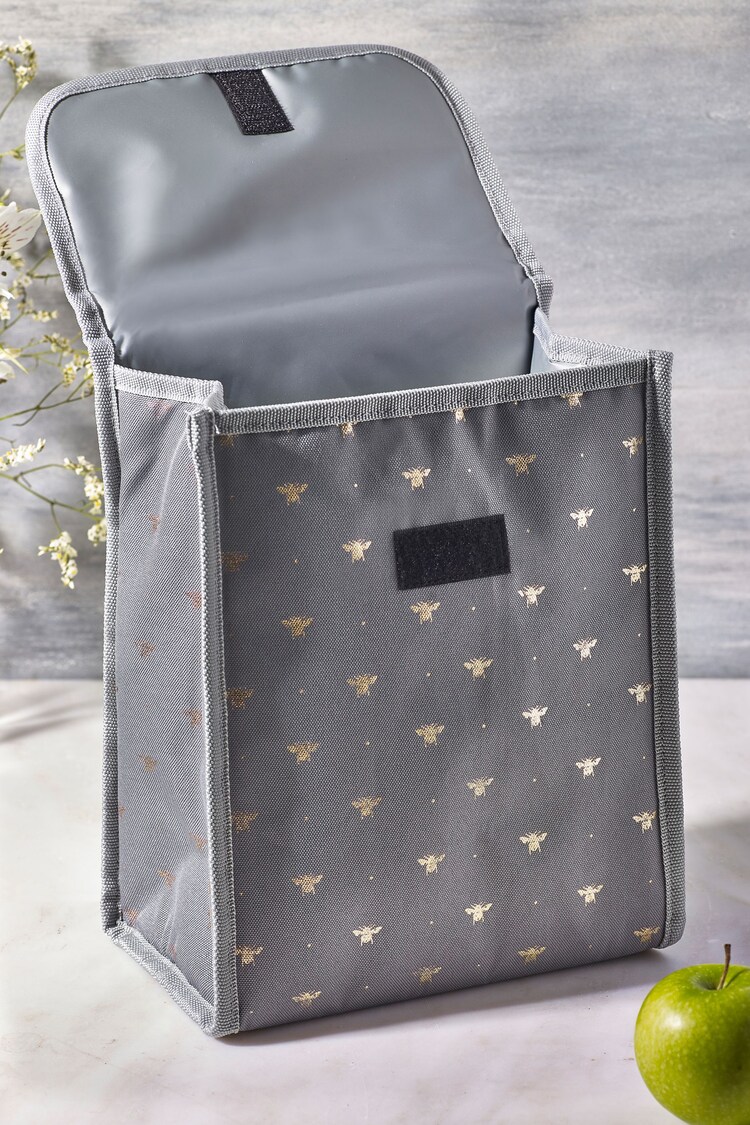 Buy Grey Bee Print Lunch Bag from the Next UK online shop