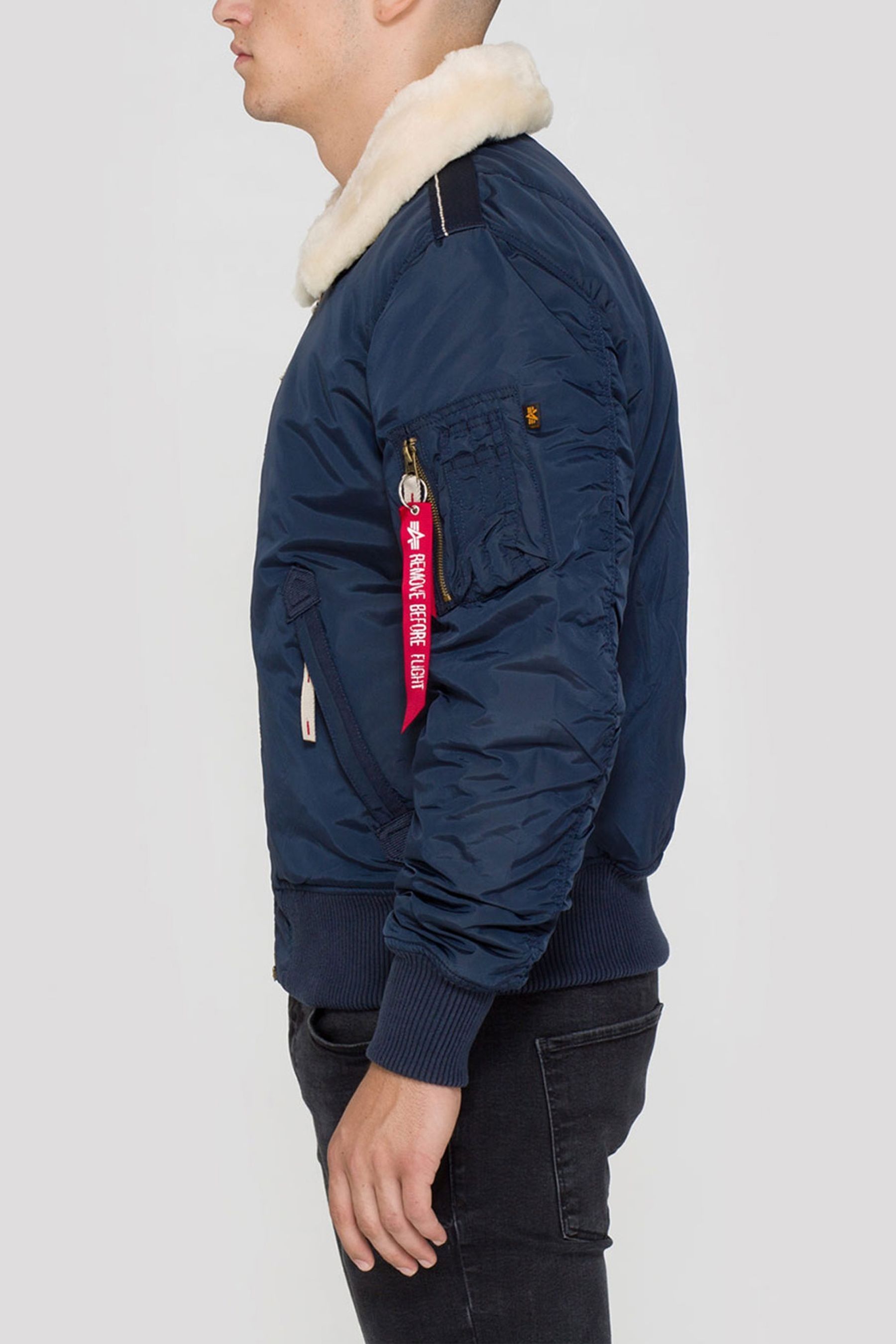 Buy Alpha Industries Injector III Blue Jacket from the Next UK online shop
