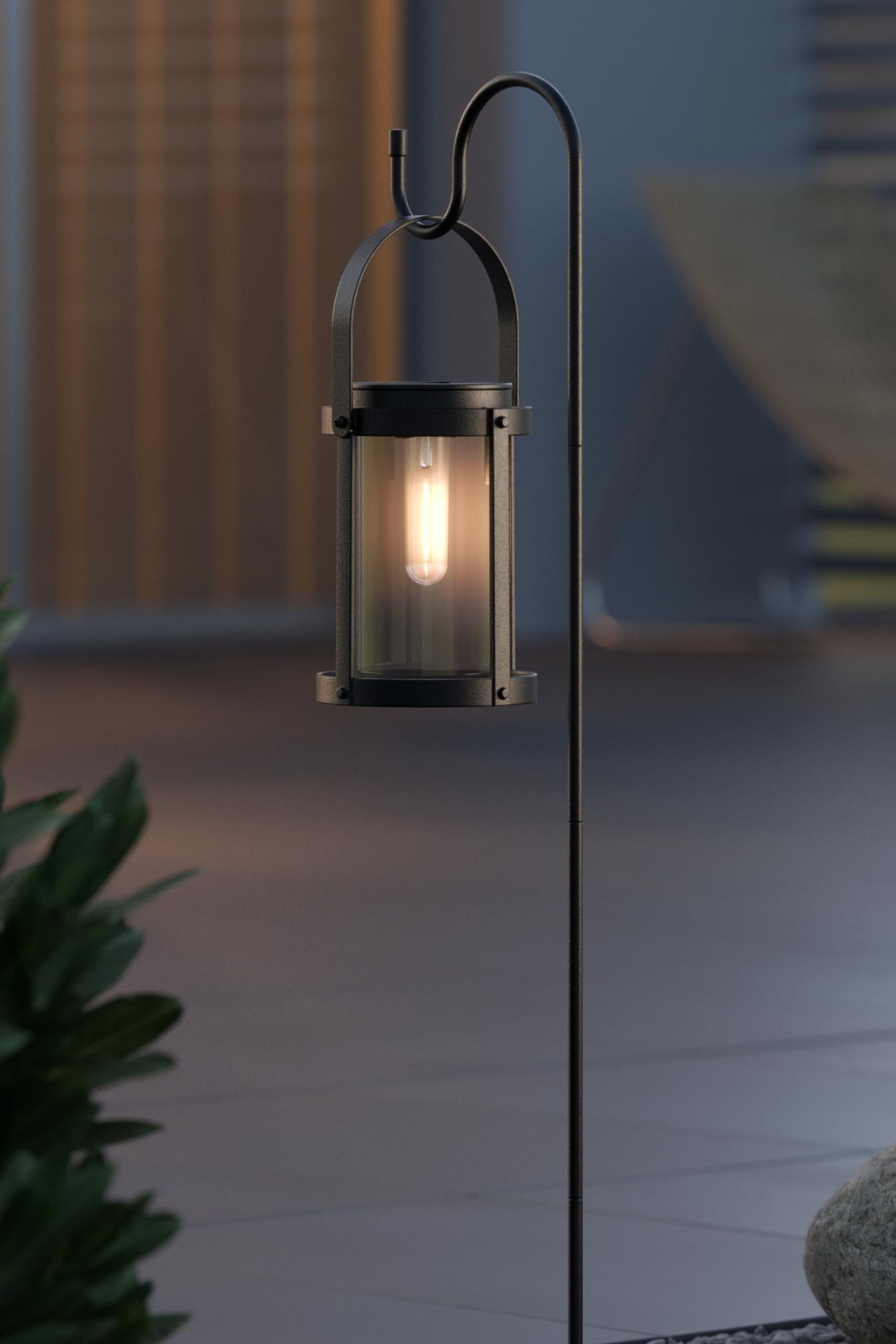 Buy SolarCentre Black Hadleigh Hanging Solar Wall Light from the Next ...