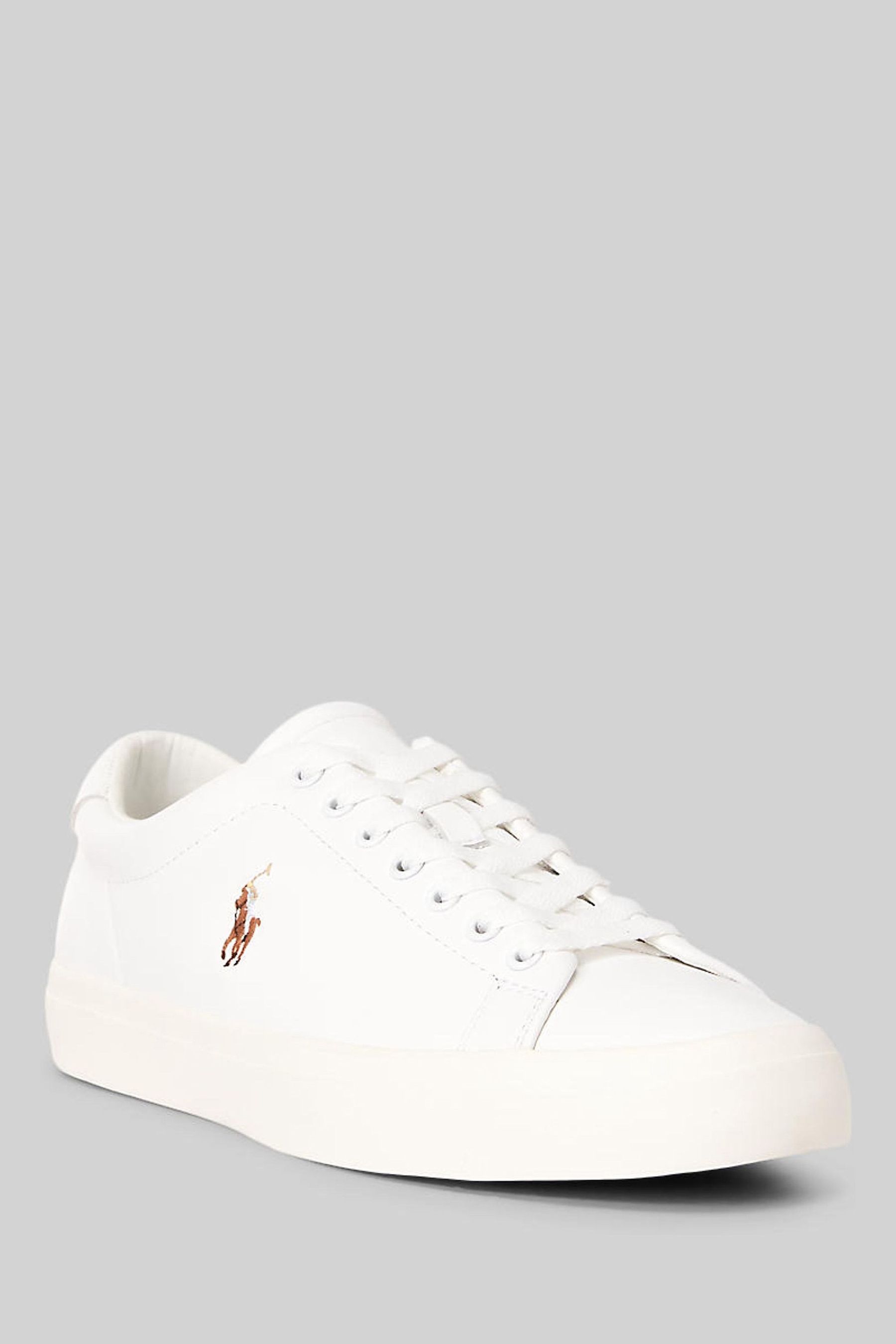 Buy Polo Ralph Lauren White Longwood Leather Trainer from the Next UK ...