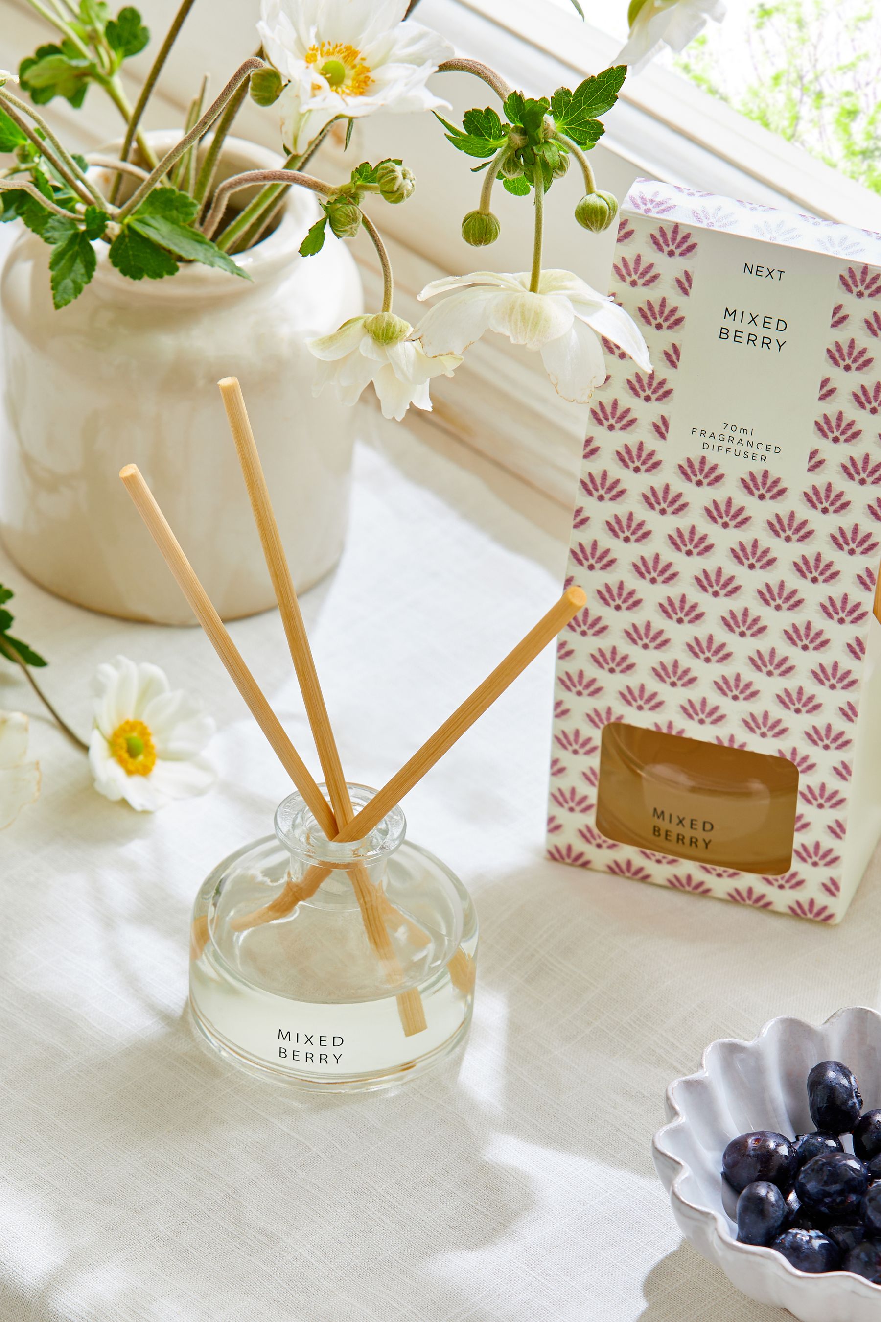 Buy Mixed Berry 70ml Fragranced Reed Diffuser from the Next UK online shop