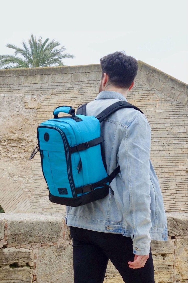 Buy Cabin Max Teal Blue Metz 20L Underseat Cabin Bag 40x20x25cm from ...