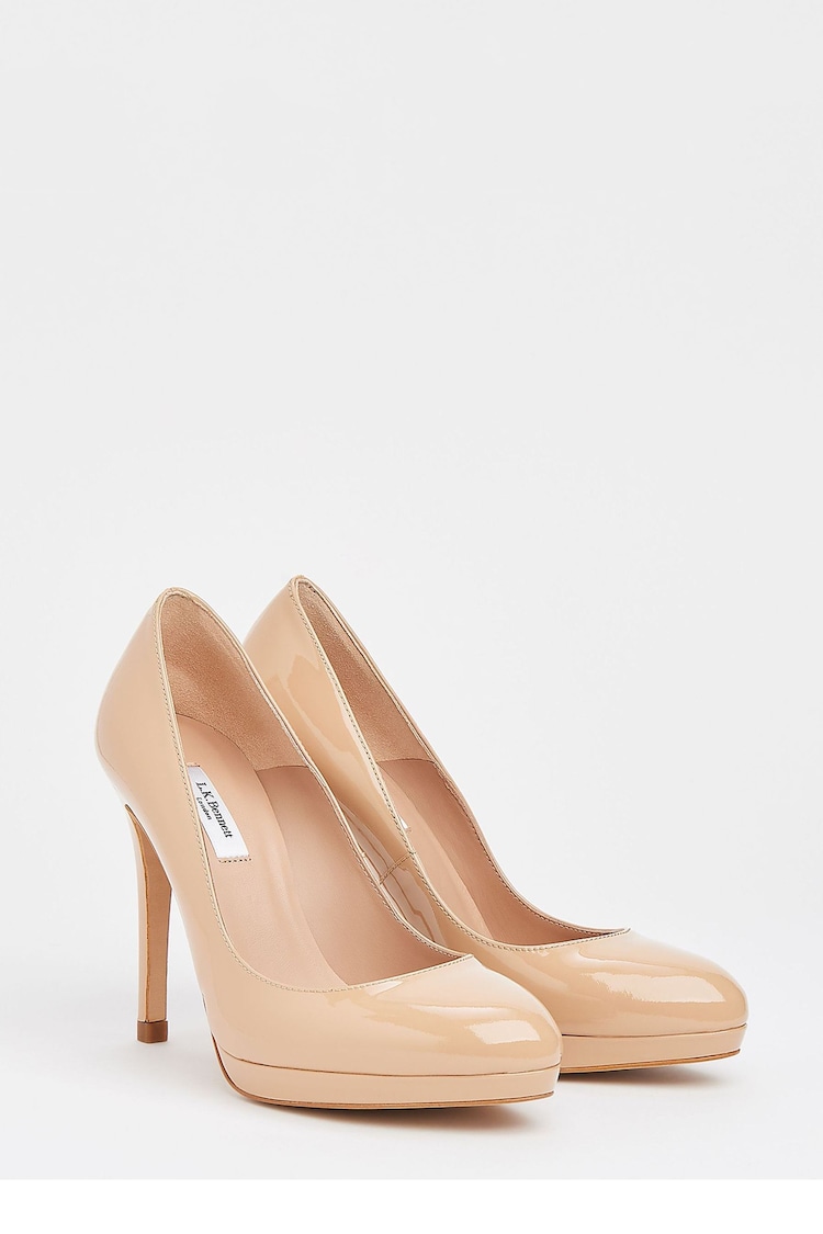 Buy LK Bennett Natural Sledge Patent Courts from the Next UK online shop