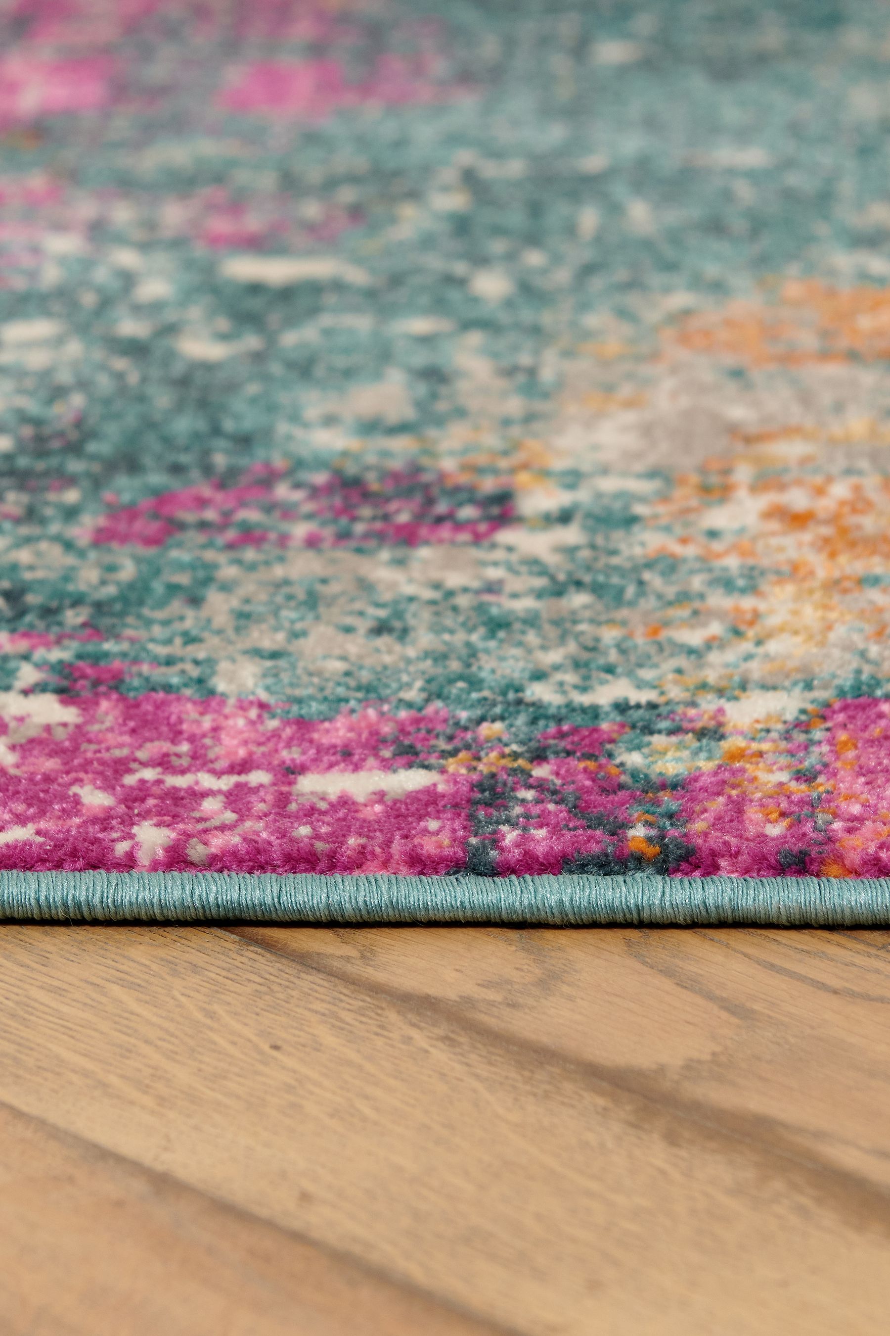 Buy Multi Bright Abstract Rug from Next Ireland