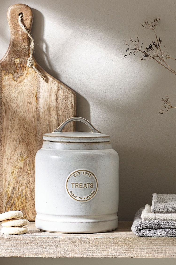 Buy Natural Country Badge Treat Storage Jar from Next Australia
