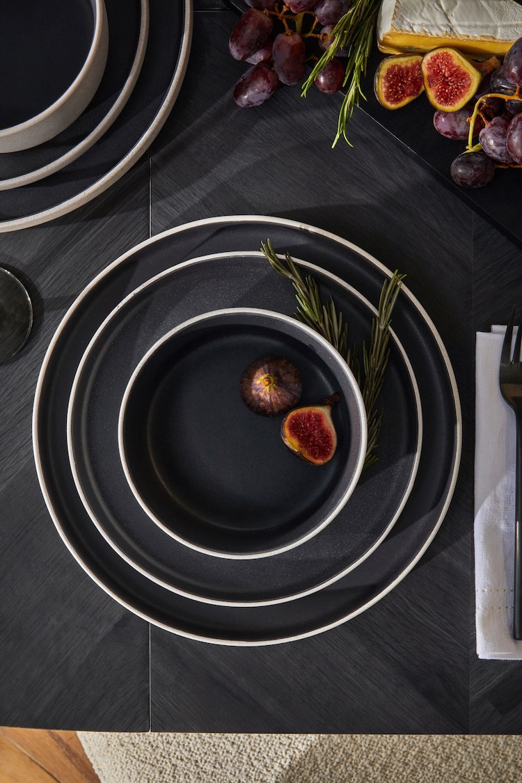 Buy 12 Piece Black Otis Dinner Set from the Next UK online shop