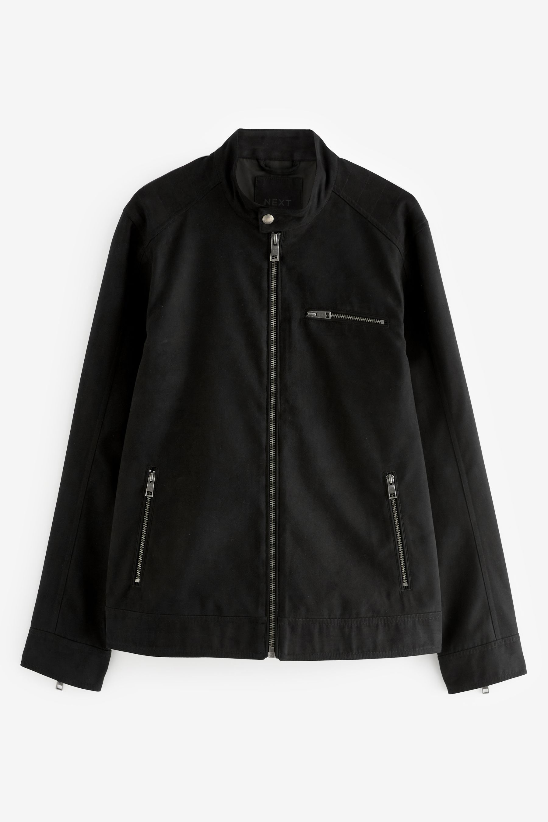 Buy Black Faux Suede Racer Jacket from the Next UK online shop
