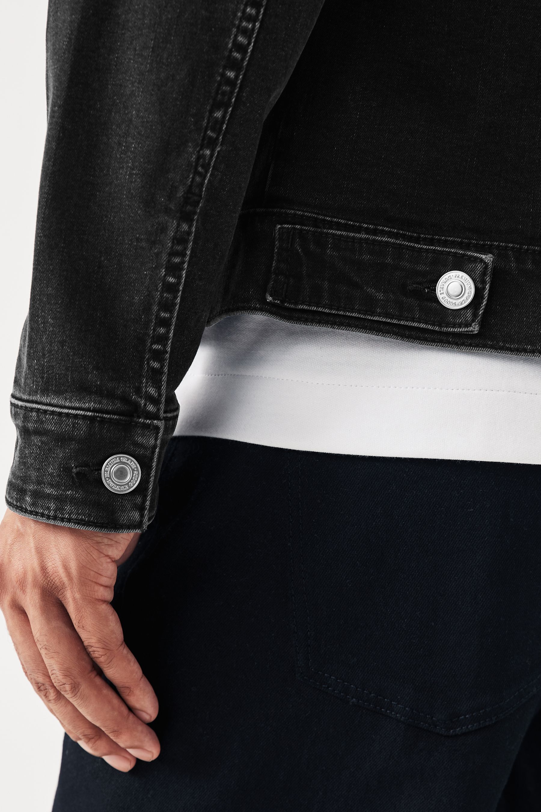 Buy Black Denim Jacket from the Next UK online shop