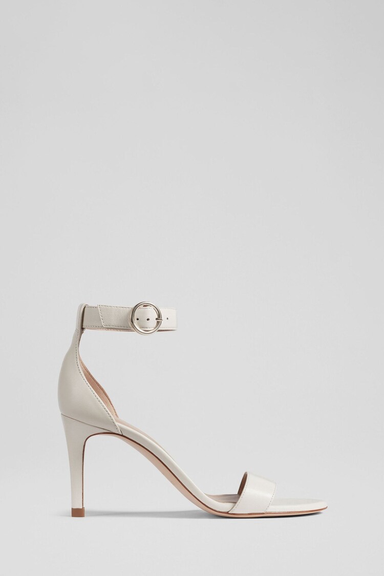 Buy LK Bennett Natural Ivy Leather Single Strap Sandals from the Next ...
