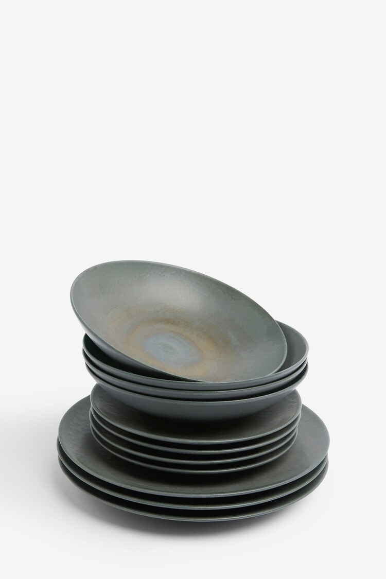 Buy French Connection 12 Piece Black Zinc Dinner Set from the Next UK ...