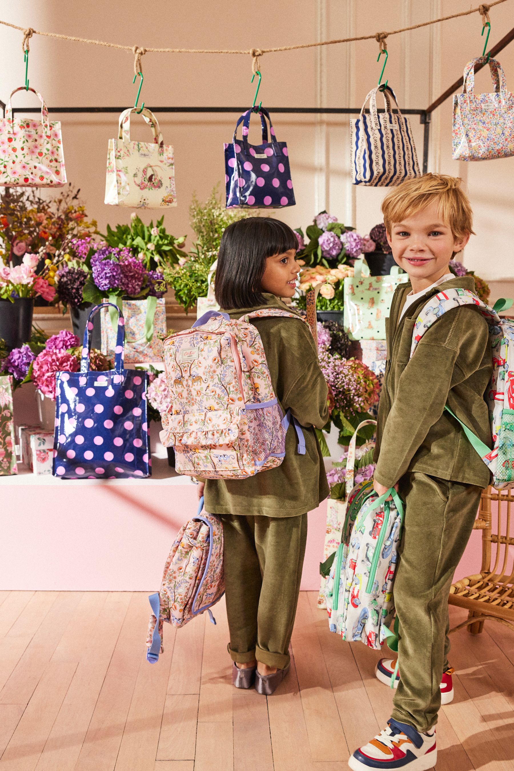 Buy Cath Kidston Mint Green Cars Print Large Backpack from the Next UK ...