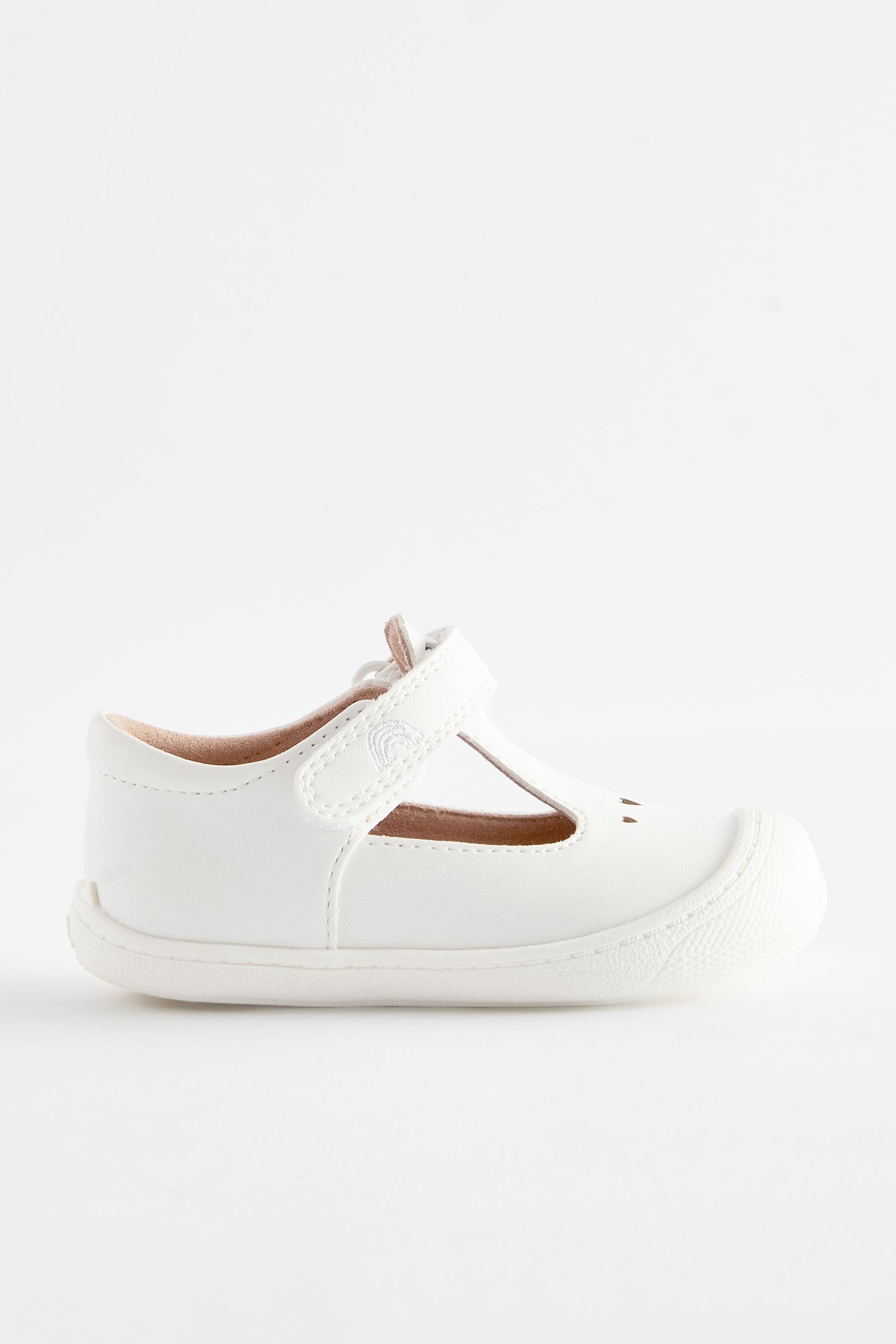 Buy White Standard Fit (F) Crawler T-Bar Shoes from the Next UK online shop