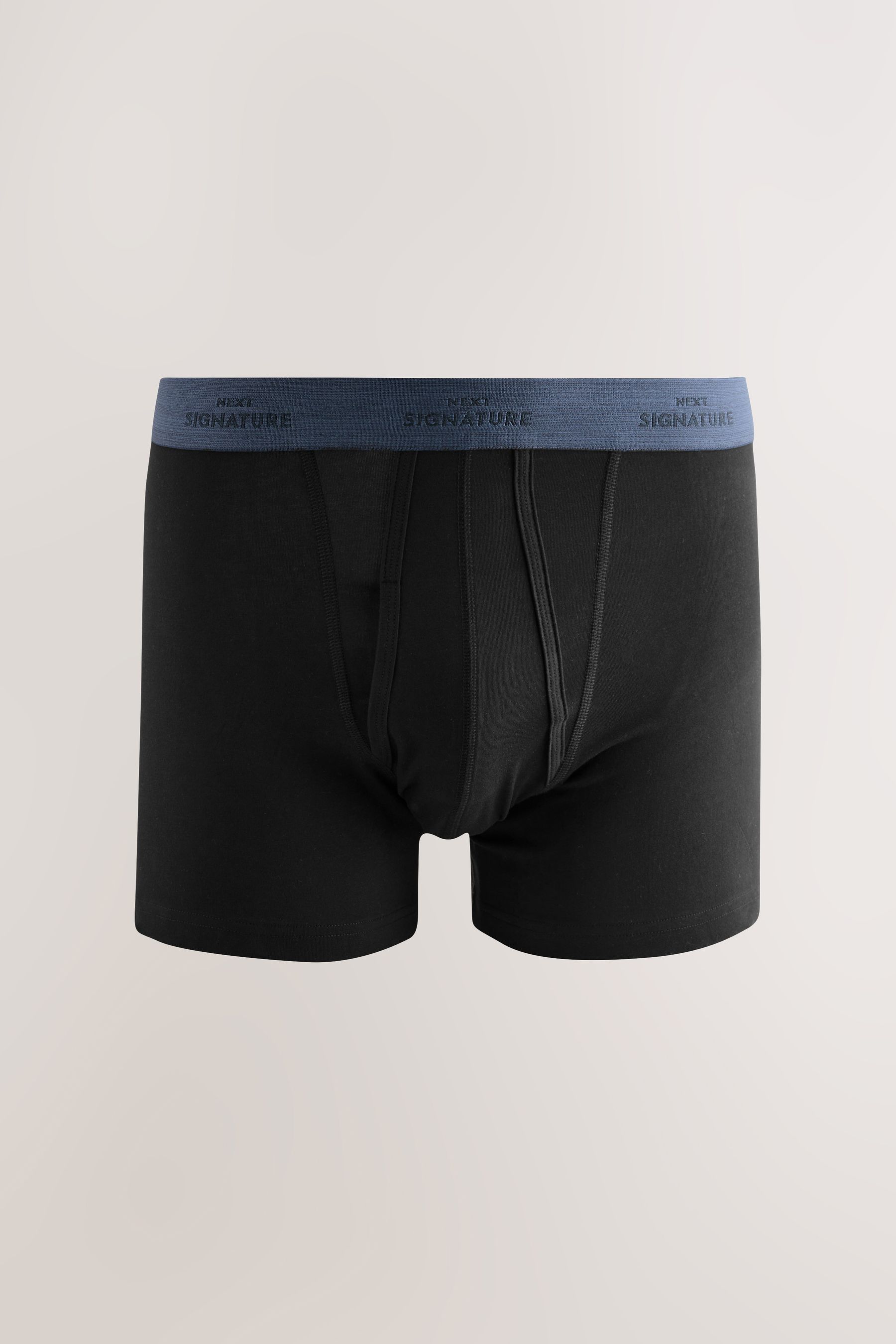 Buy Black Comfort Soft 4 pack Signature A-Front Boxers from the Next UK ...