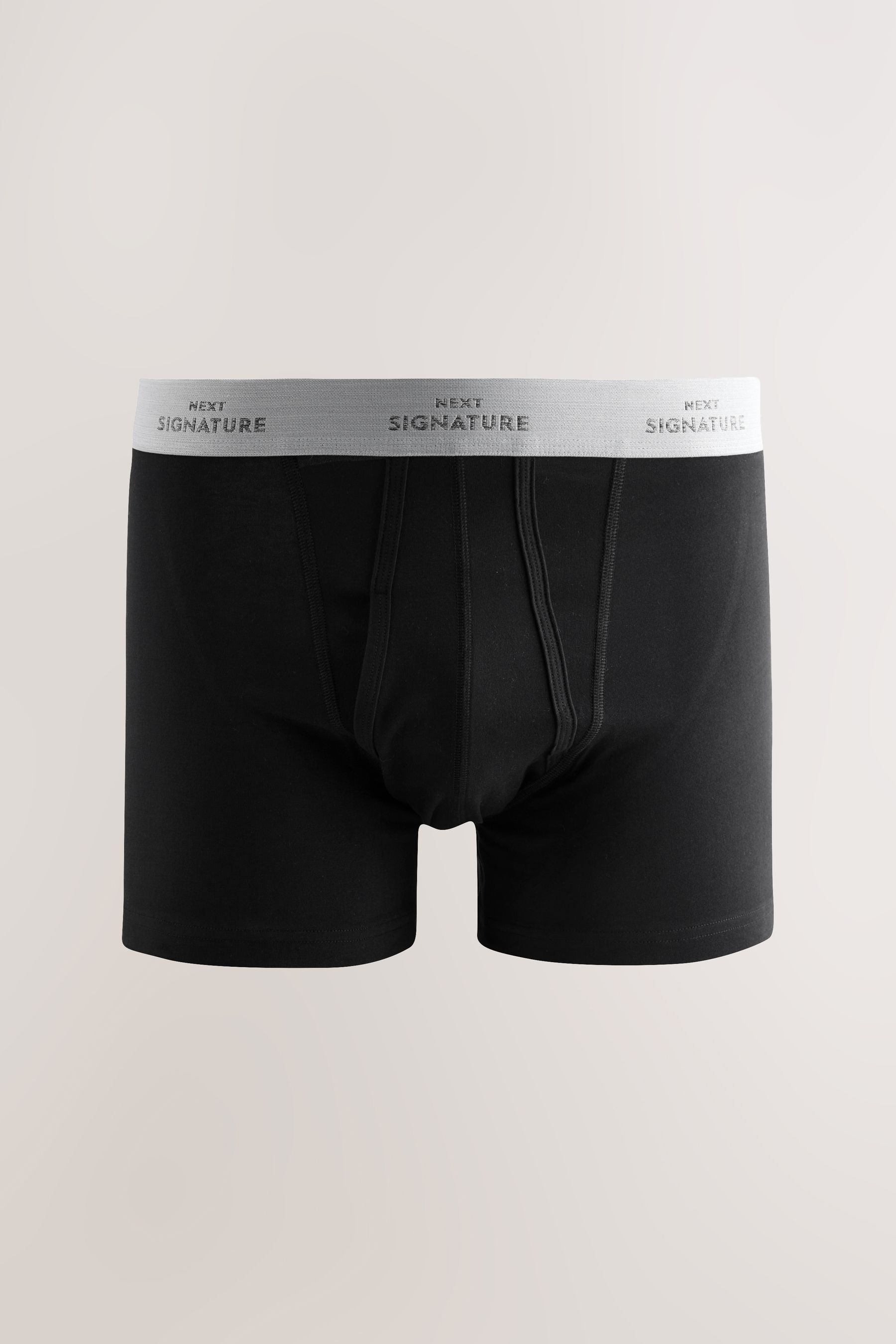 Buy Black Comfort Soft 4 pack Signature A-Front Boxers from the Next UK ...